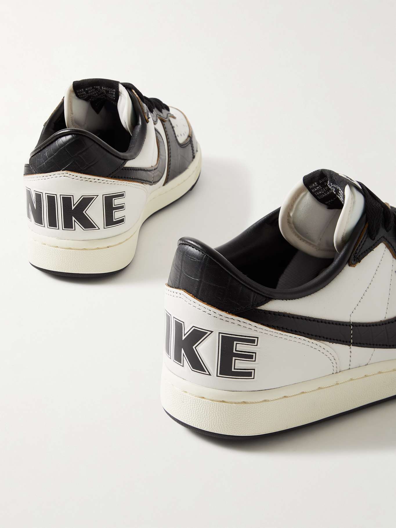 NIKE Terminator Smooth and Croc-Effect Leather Sneakers for Men | MR PORTER