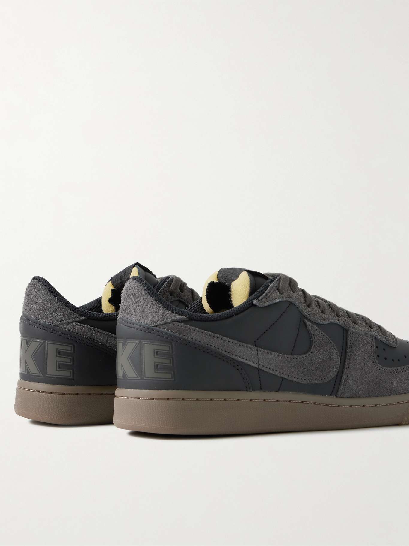 NIKE Terminator Suede and Quilted Leather Sneakers for Men | MR PORTER