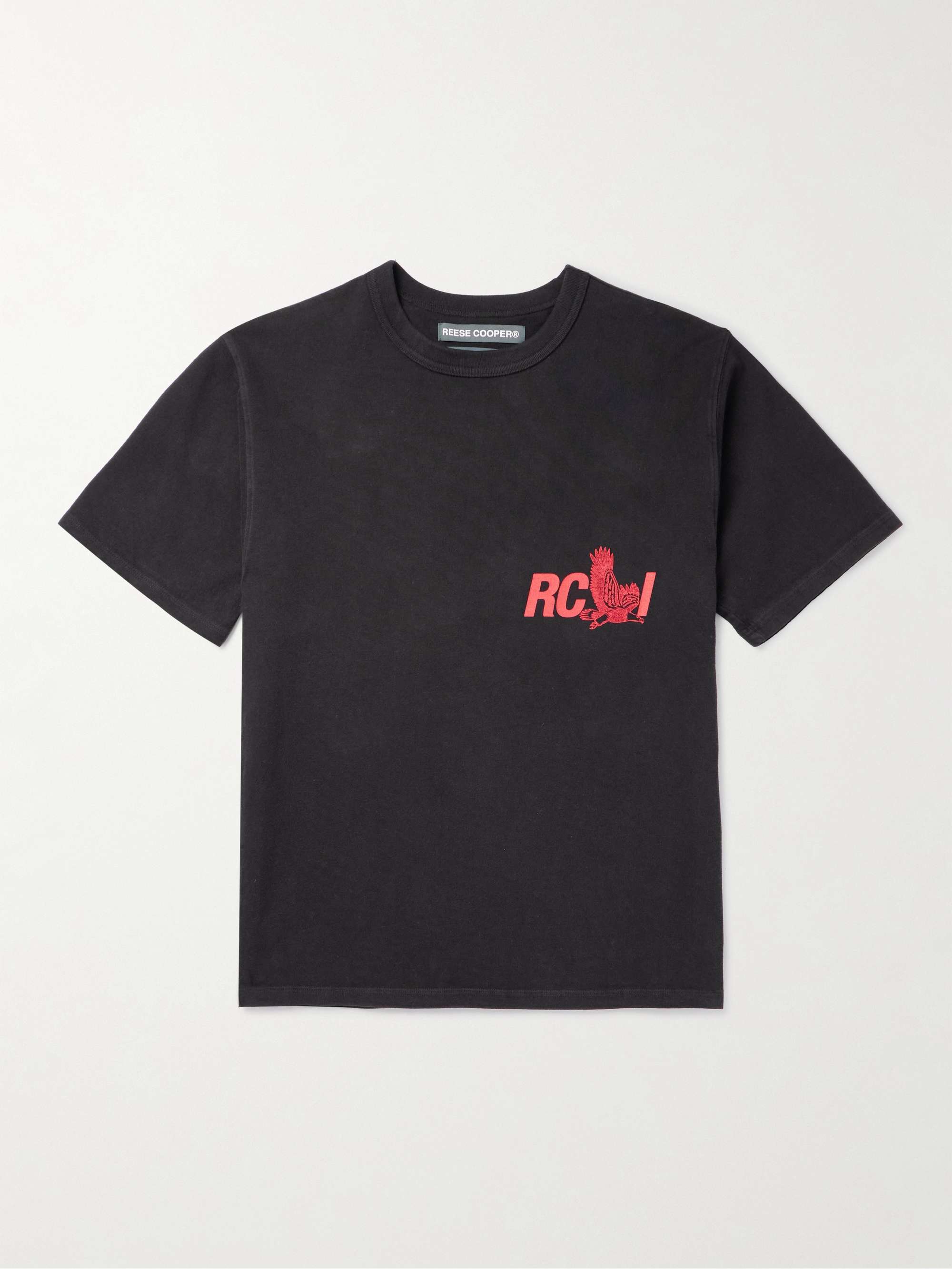 REESE COOPER® Eagle Logo-Print Organic Cotton-Jersey T-Shirt for Men ...