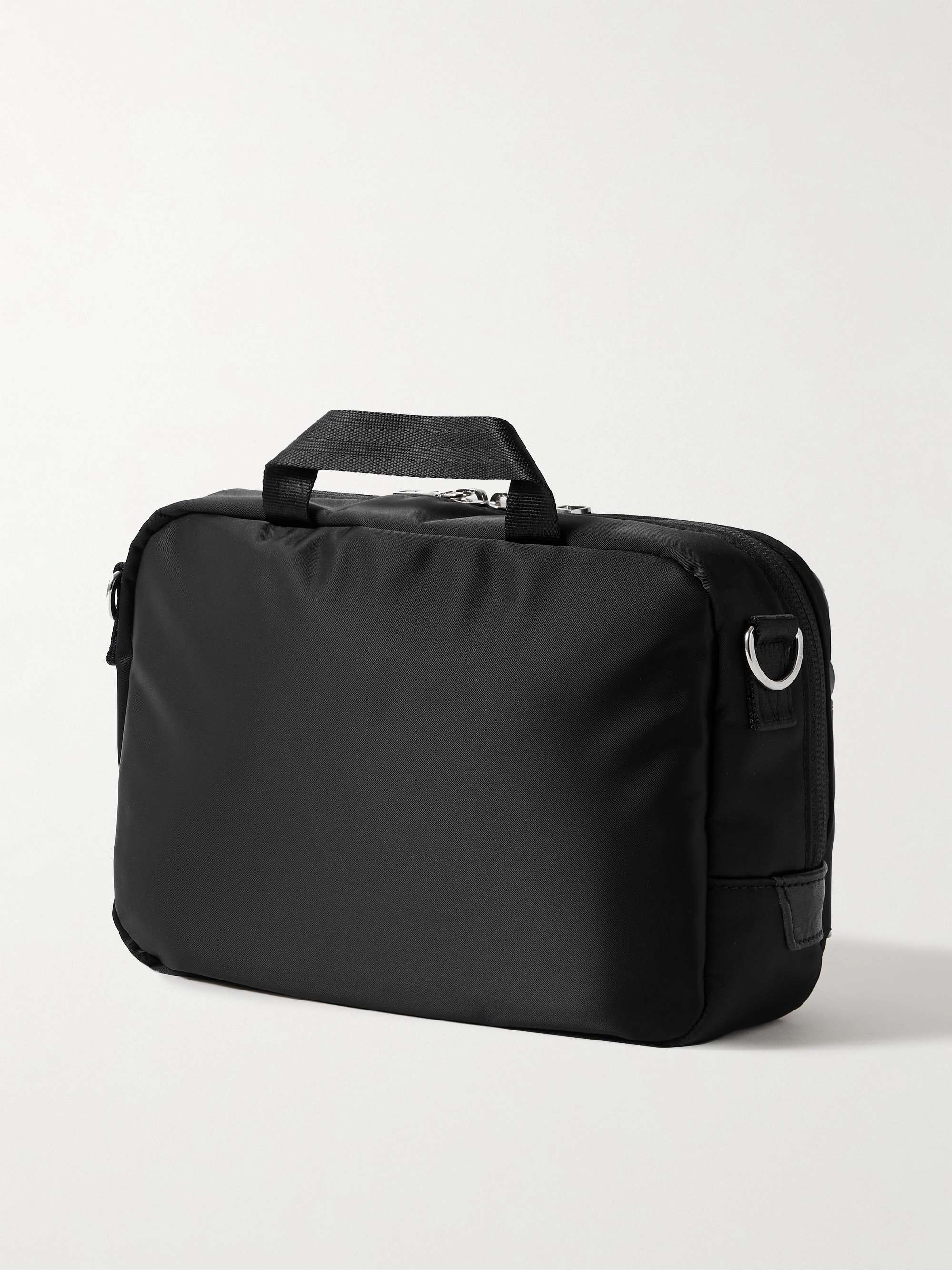 MASTER-PIECE Progress Textured Leather-Trimmed Nylon-Twill Messenger Bag for Men | MR PORTER