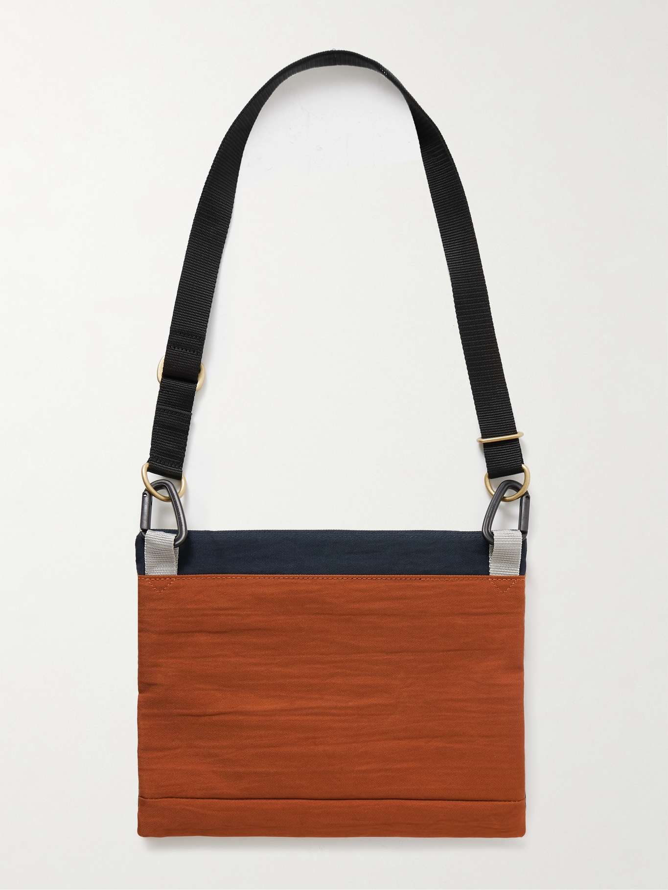 MASTER-PIECE Link Leather-Trimmed Colour-Block Twill Messenger Bag for ...