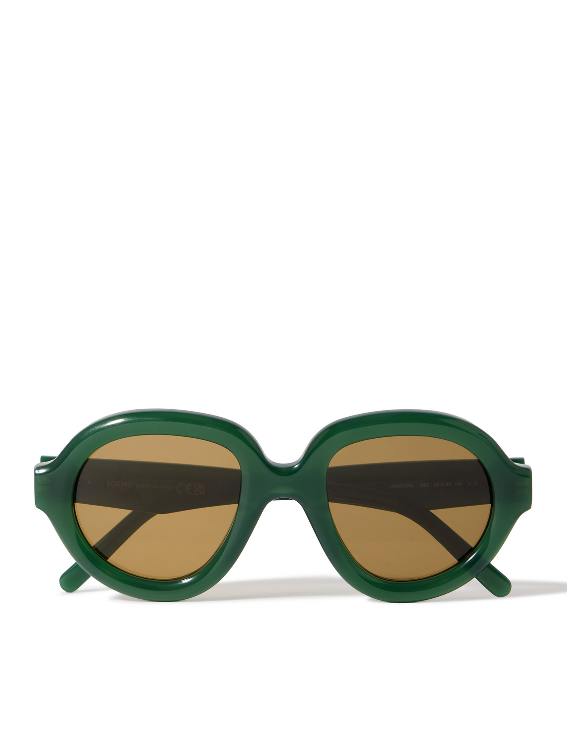 LOEWE - Curvy Oval-Frame Acetate Sunglasses - Men - Green | The Hoxton ...