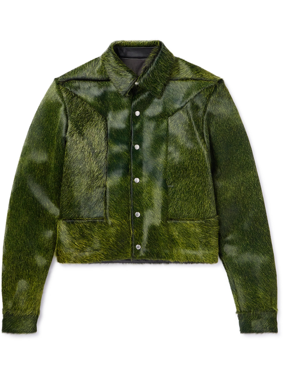 Rick Owens Cowhide Alice Strobe Jacket In Acid Melange | ModeSens