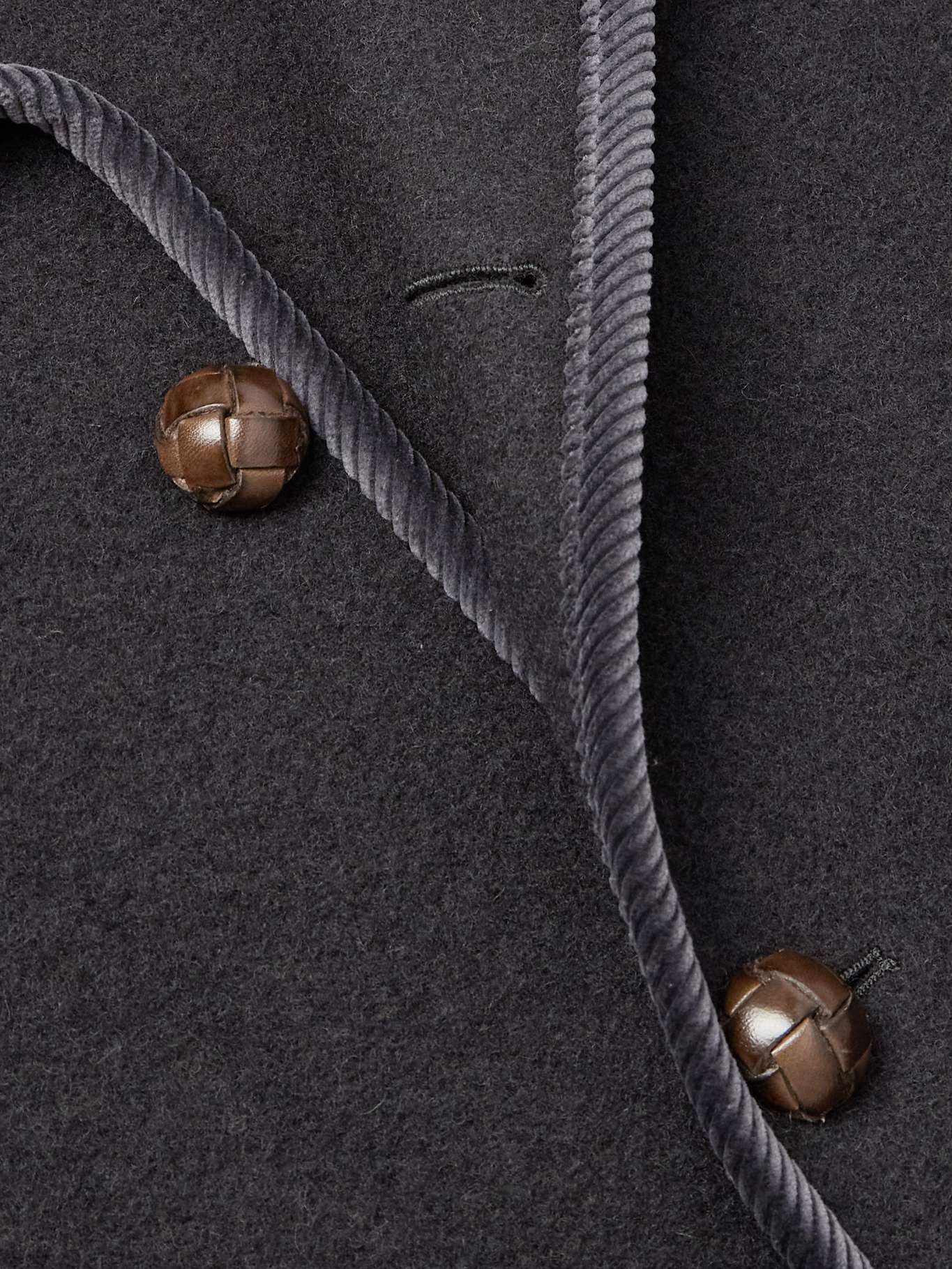Etro Velvet Trimmed Brushed Wool Coat For Men Mr Porter