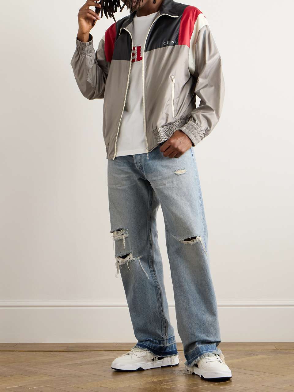 CELINE Wesley Straight-Leg Distressed Jeans for Men | MR PORTER