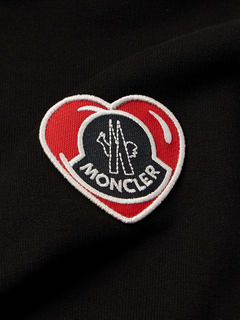 MONCLER Logo-Appliquéd Cotton-Jersey Sweatshirt for Men | MR PORTER