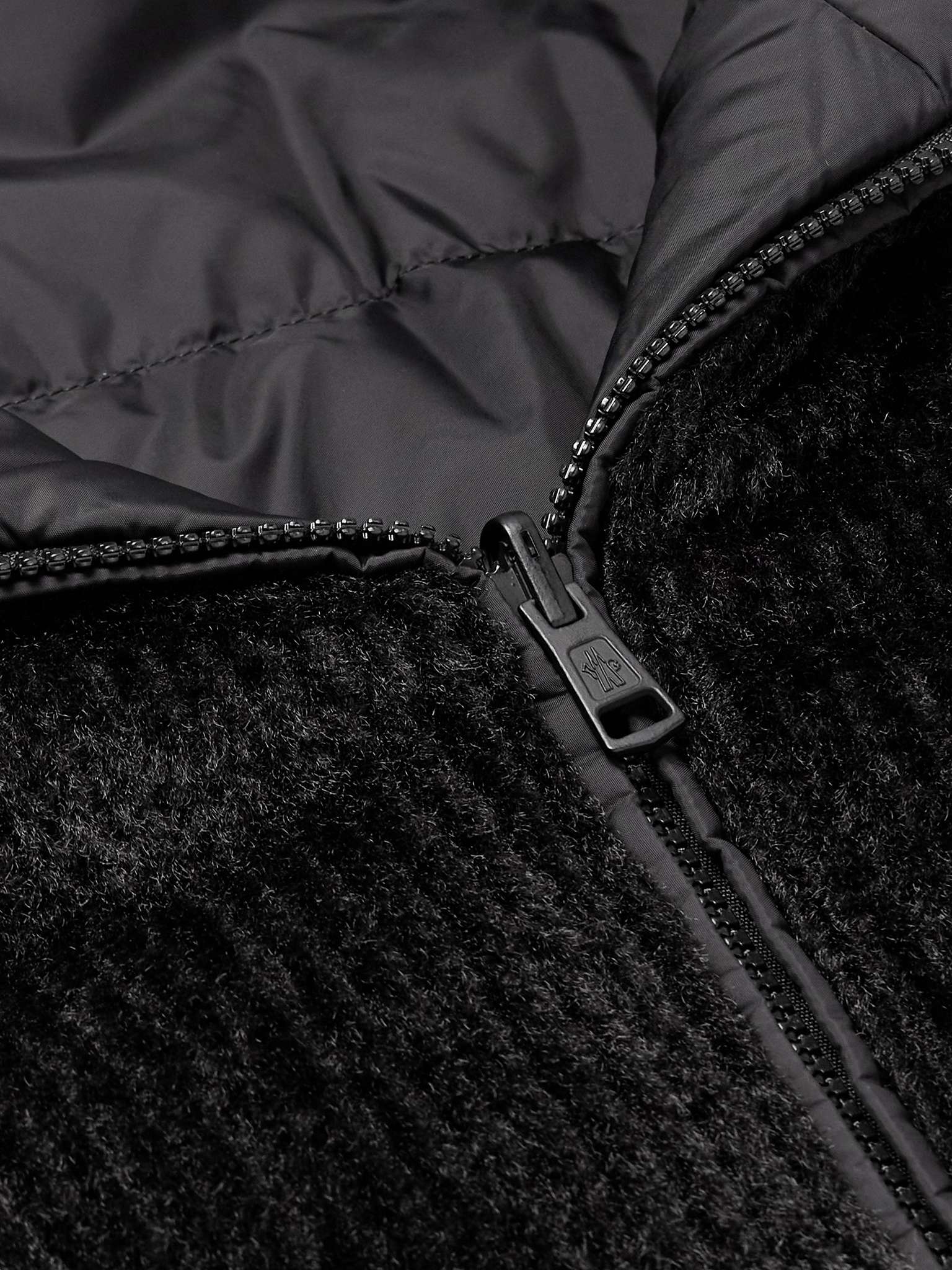 MONCLER Tejat Reversible Logo-Appliquéd Corduroy and Shell Hooded Down ...