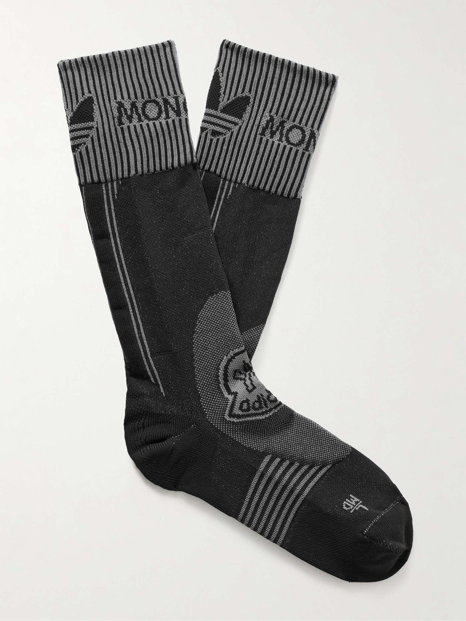 MONCLER GENIUS + adidas Originals Logo-Jacquard Ribbed Recycled Stretch ...