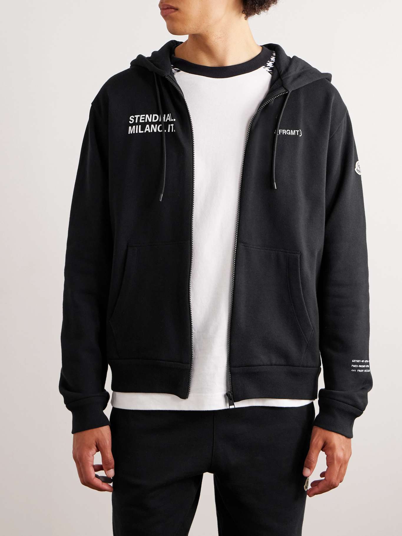 MONCLER GENIUS 7 Moncler FRGMT Hiroshi Fujiwara Logo-Print Cotton ...