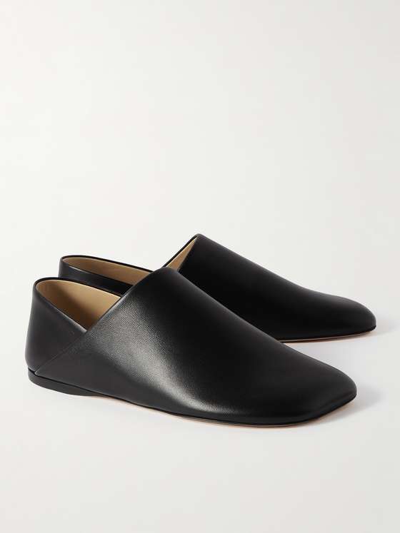 LOEWE Toy Collapsible-Heel Leather Slippers for Men | MR PORTER