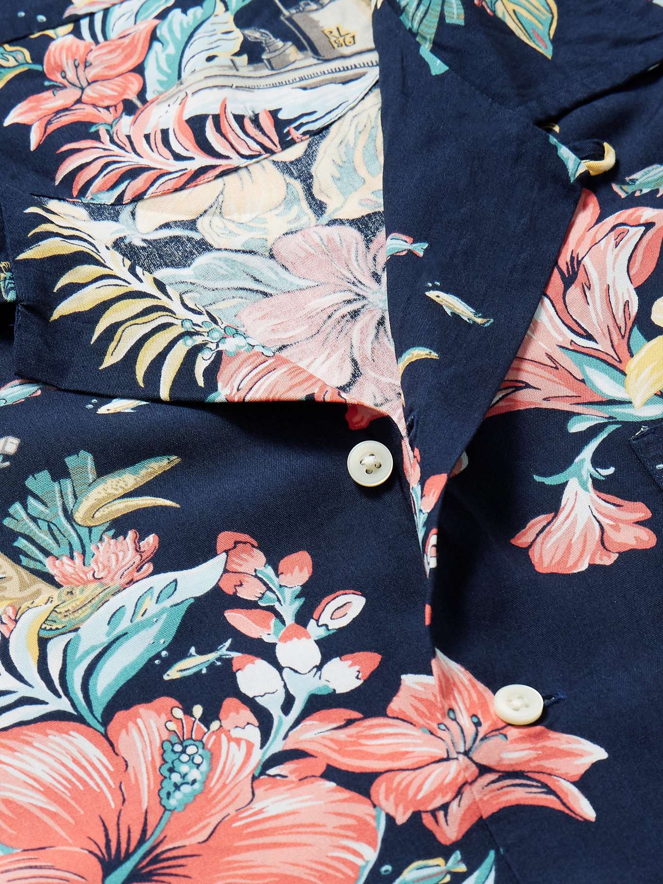 POLO RALPH LAUREN Convertible-Collar Floral-Print Woven Shirt for Men ...