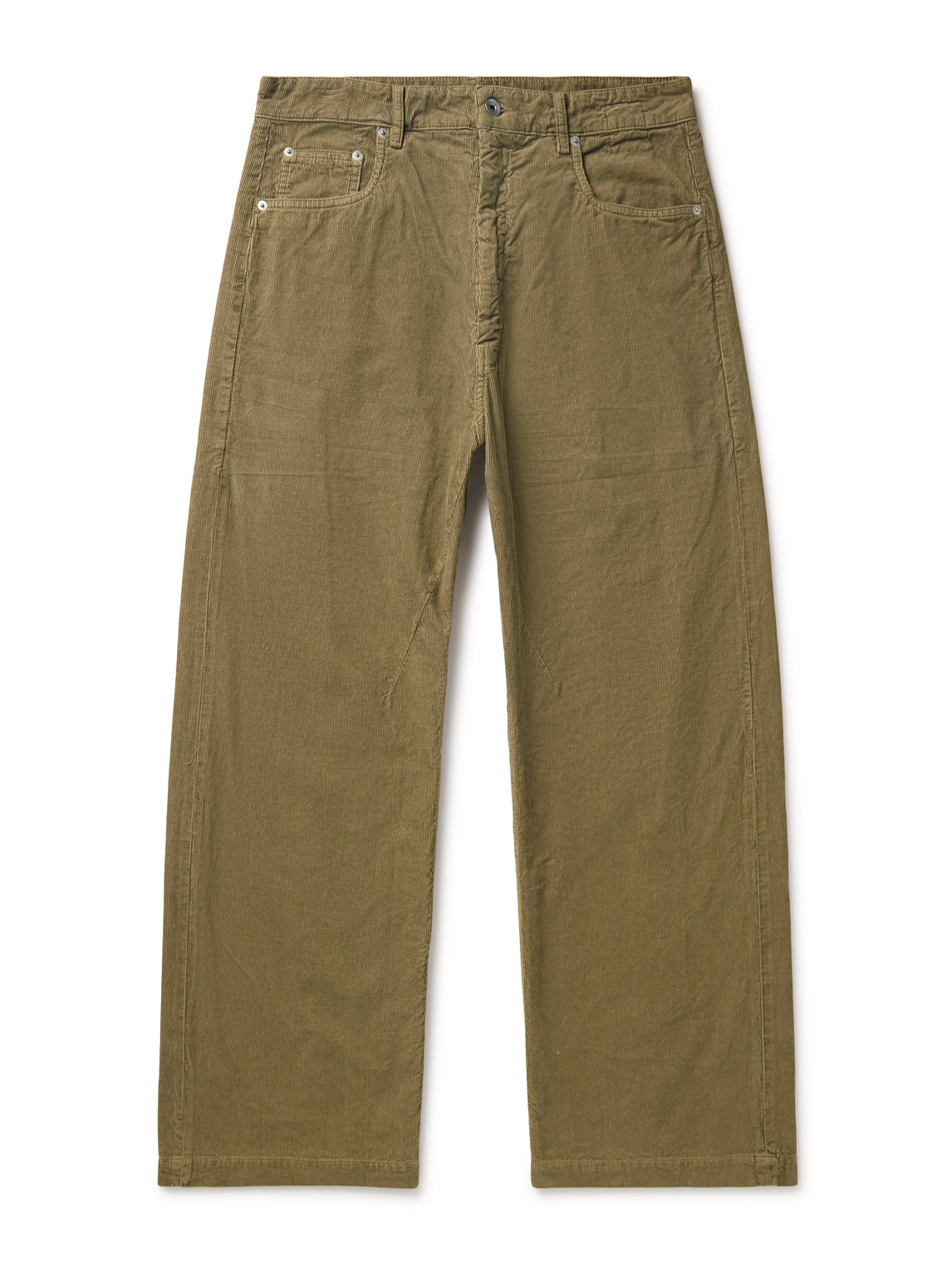 DRKSHDW By Rick Owens - Geth Straight-Leg Cotton-Corduroy Trousers ...
