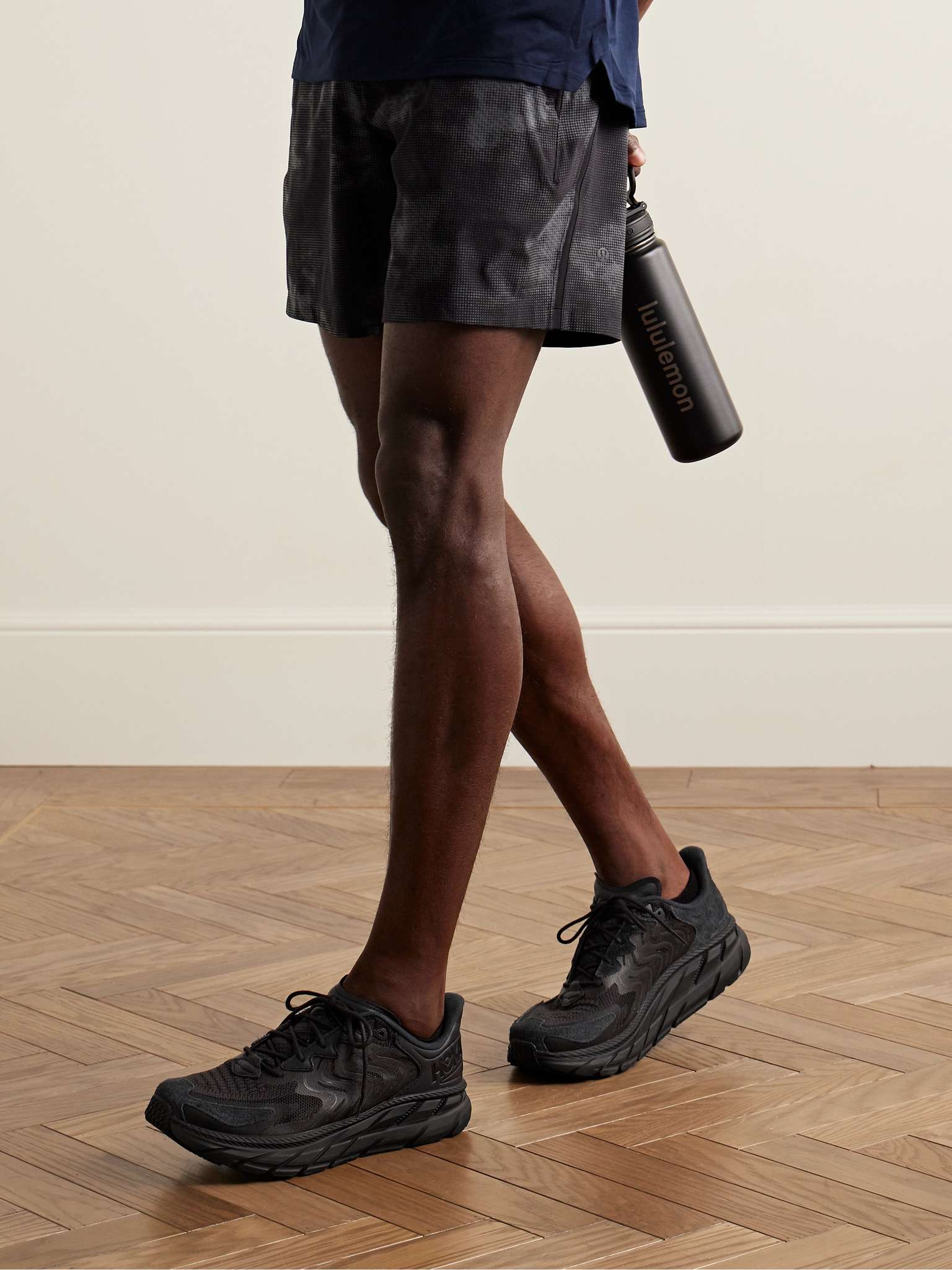 HOKA Clifton LS Rubber-Trimmed Mesh, Leather and Suede Running Sneakers for Men | MR PORTER