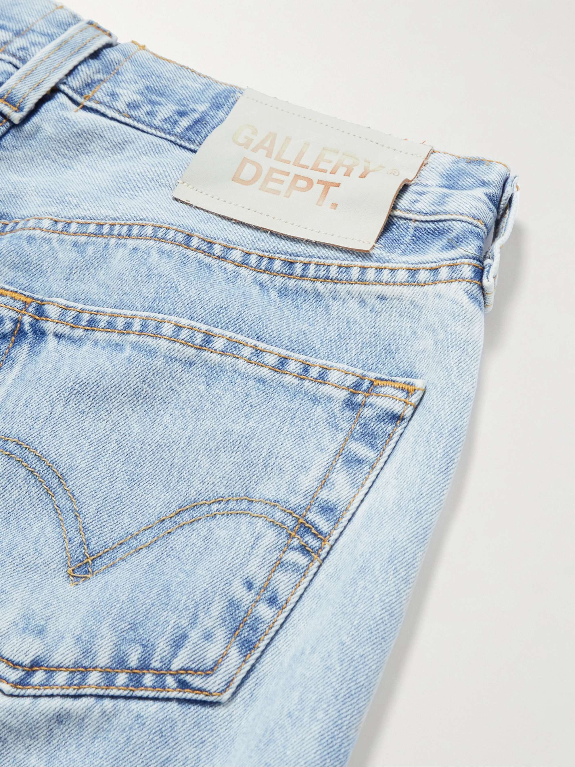 GALLERY DEPT. 90210 La Flare Distressed Patchwork Recycled Flared Jeans ...