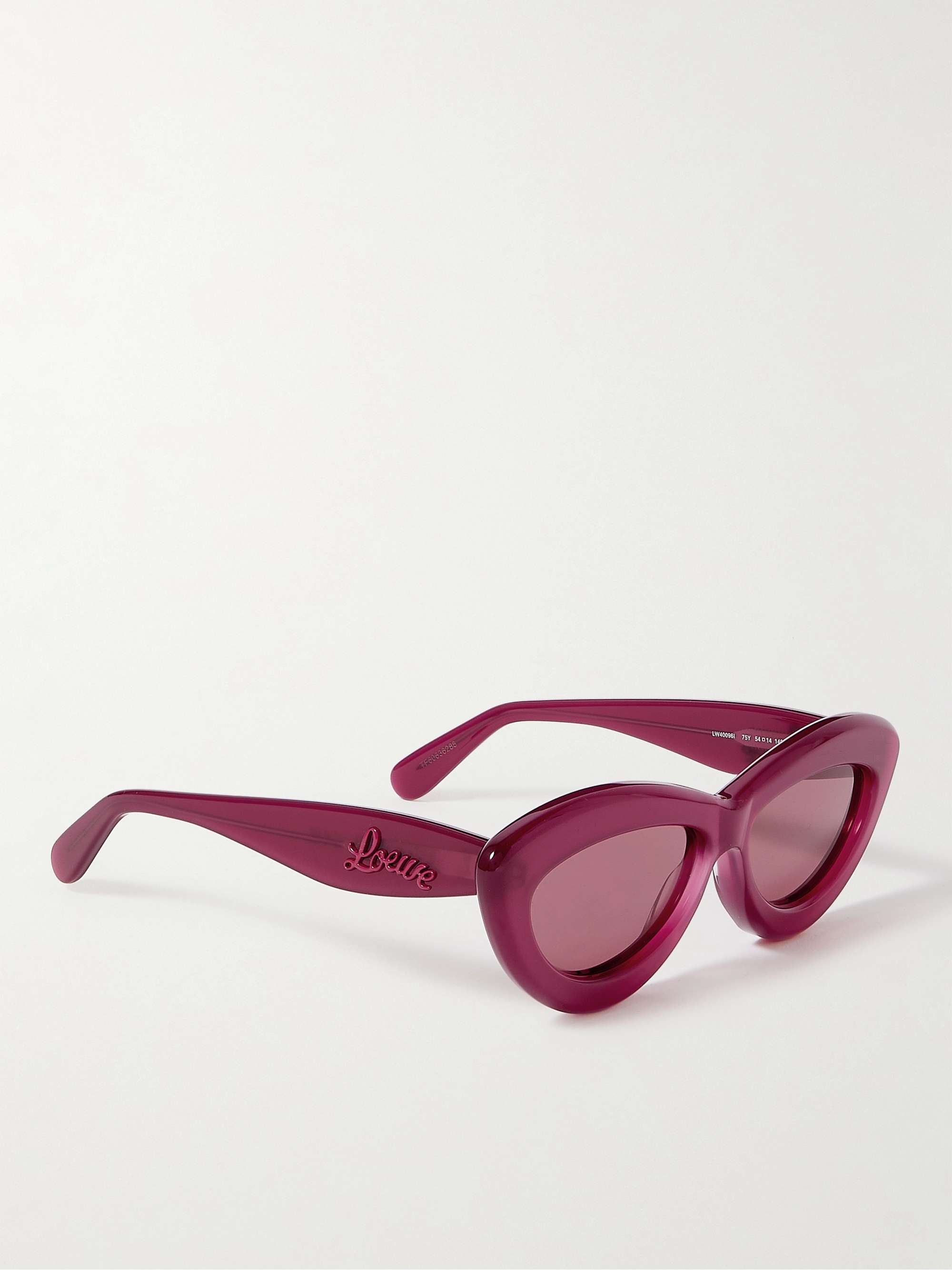 Pink Curvy Cat-Eye Acetate Sunglasses | LOEWE | MR PORTER