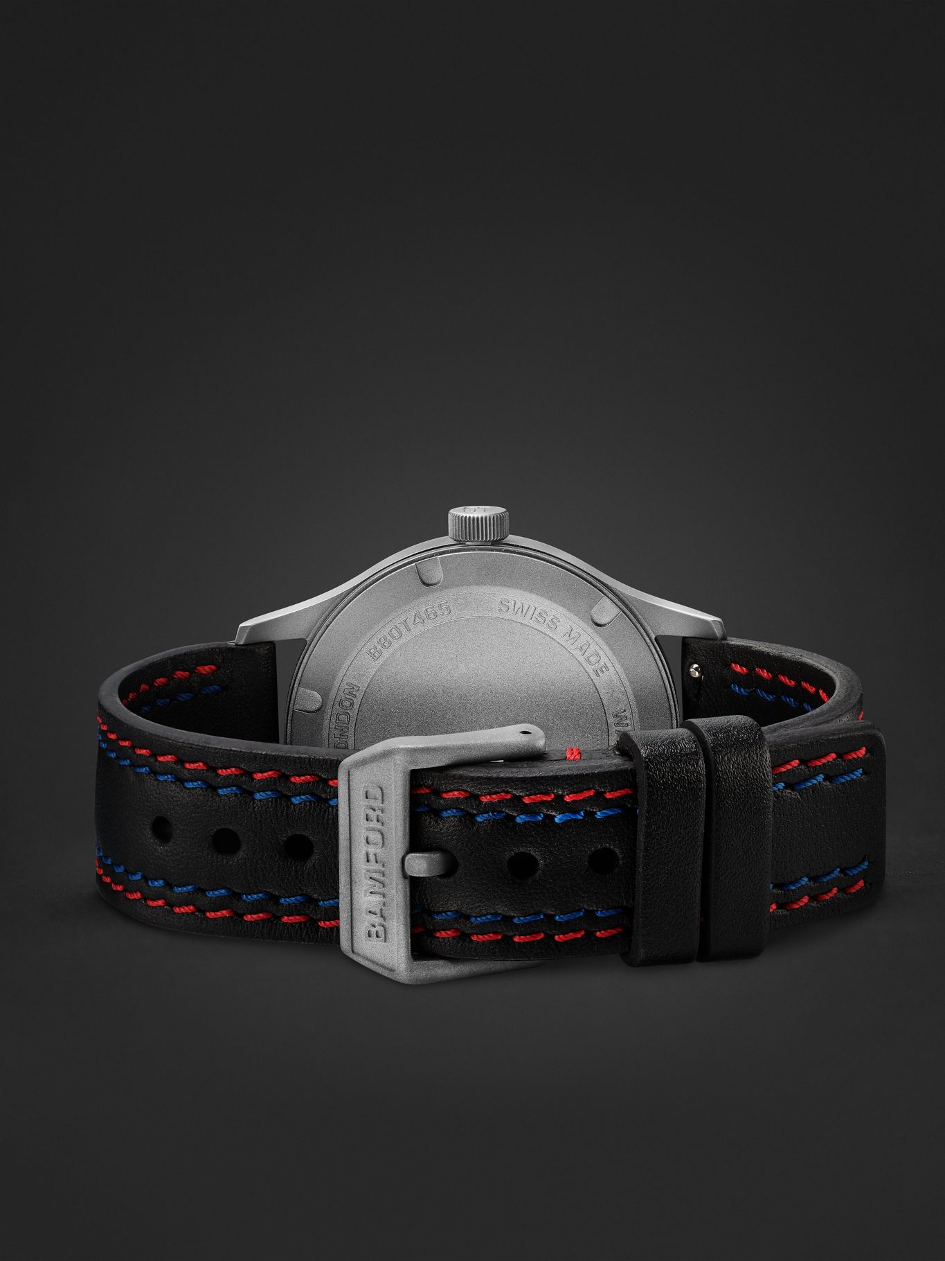 B80 Modern Automatic 39mm Titanium and Faux Leather Watch, Ref. No. B80 ...