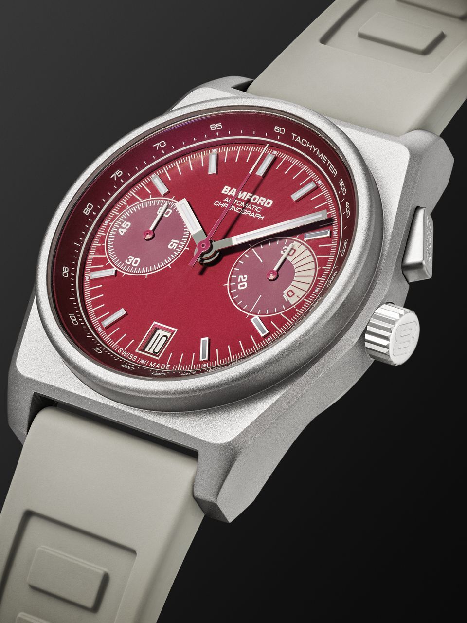 BAMFORD WATCH DEPARTMENT B347 Automatic Chronograph 41.5mm Titanium and ...