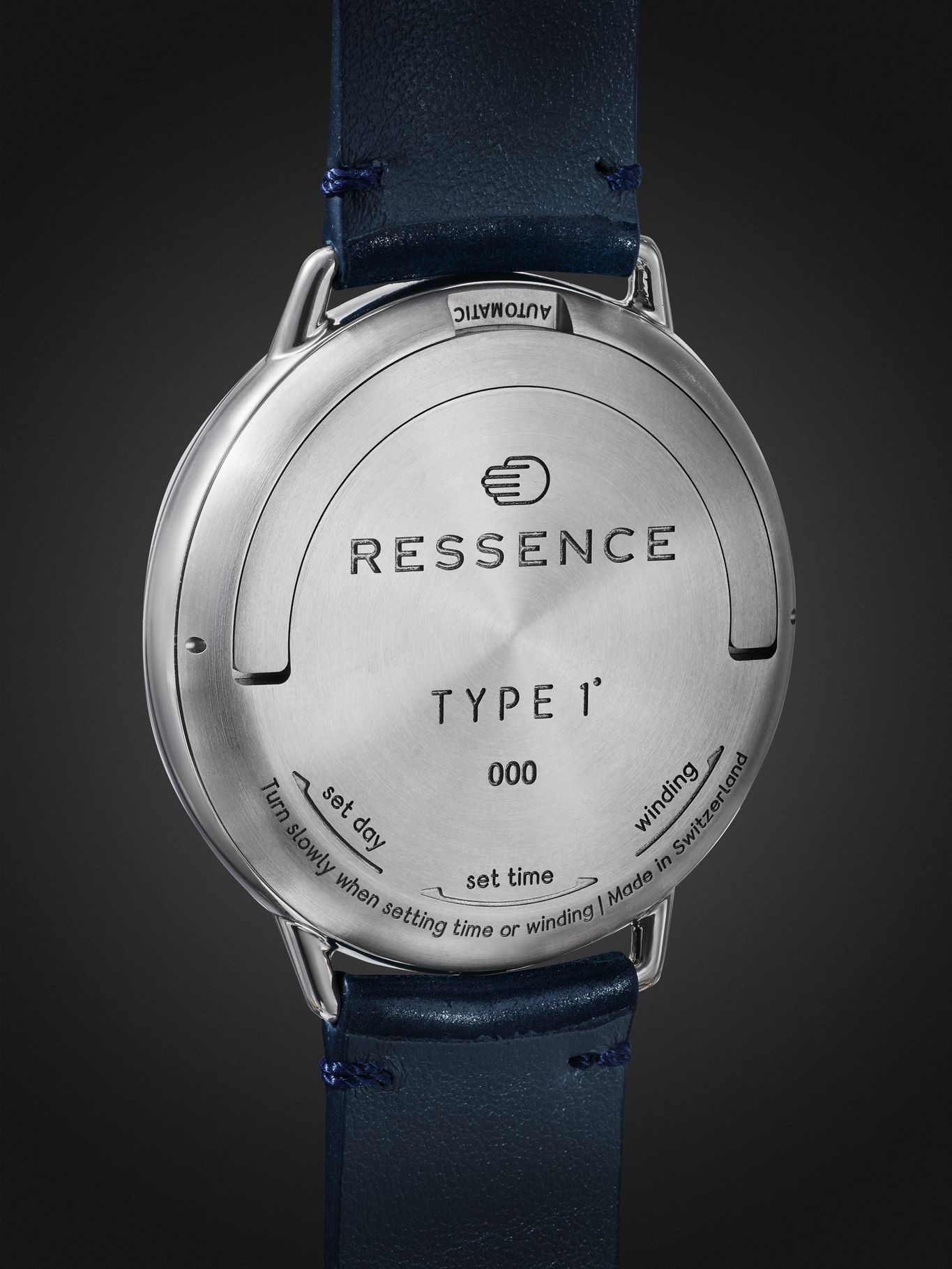 RESSENCE Type 1 Automatic 42.7mm Titanium and Leather Watch, Ref. No ...