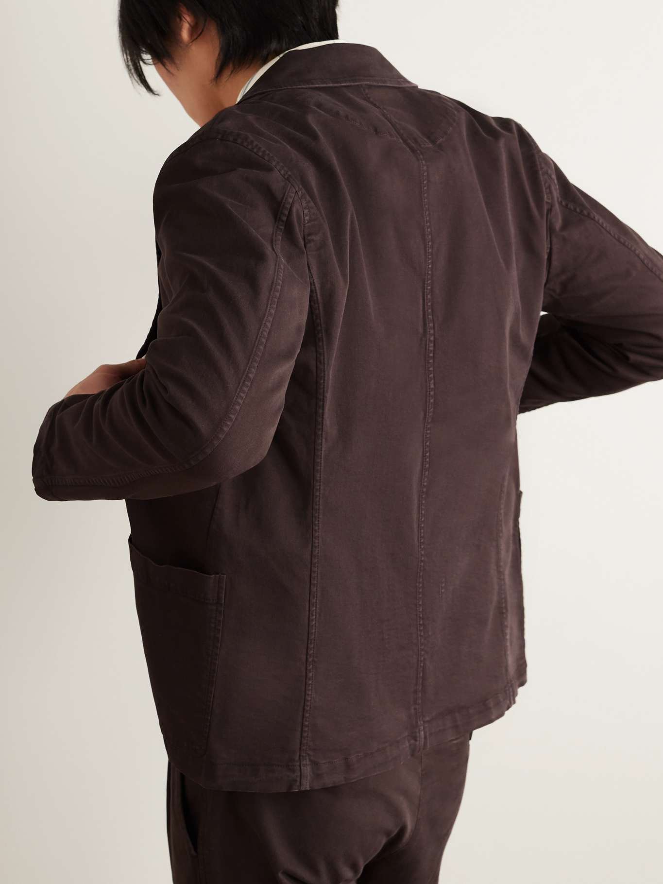 MR P. Garment-Dyed Cotton-Blend Twill Blazer for Men | MR PORTER