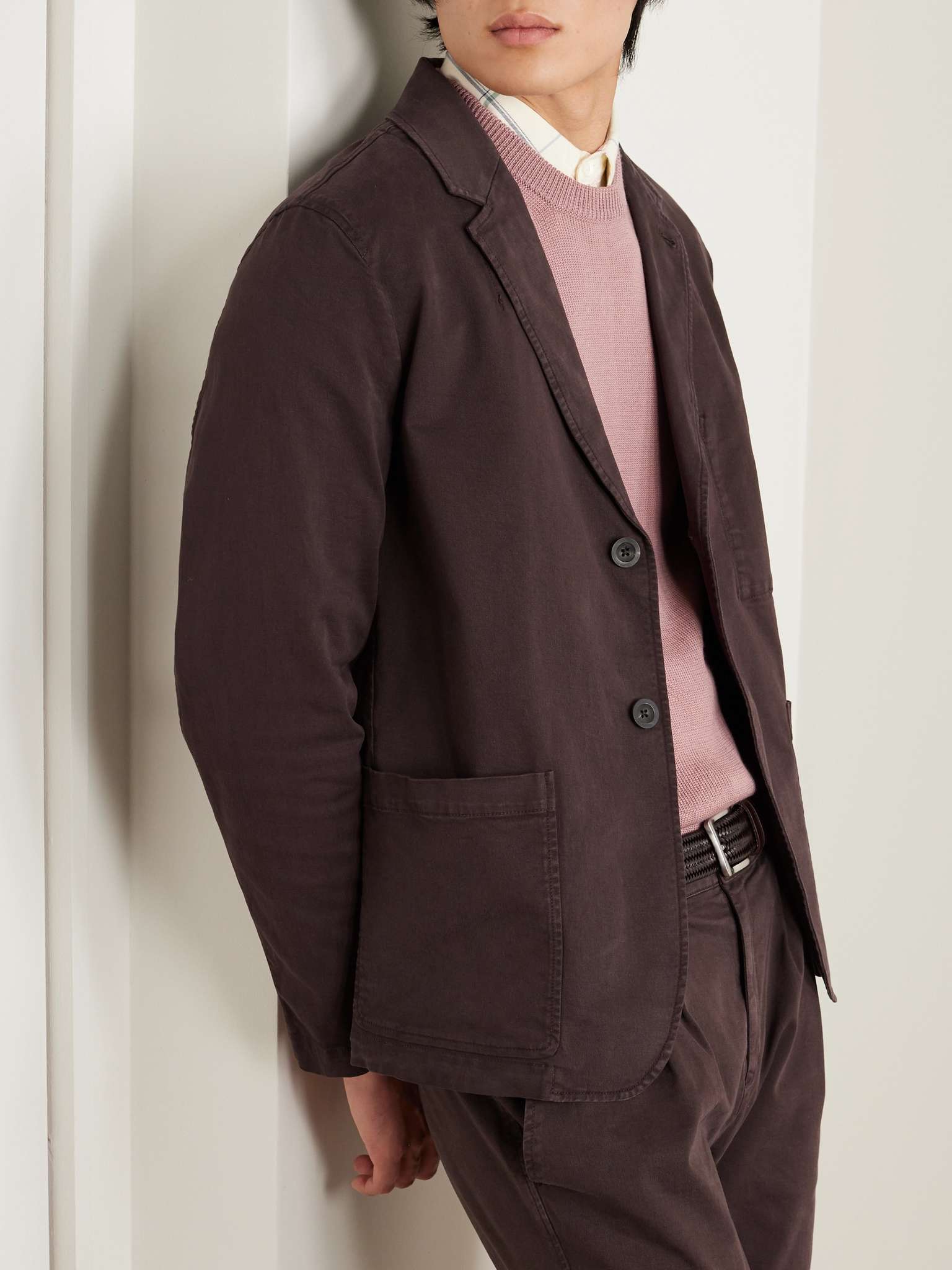 MR P. Garment-Dyed Cotton-Blend Twill Blazer for Men | MR PORTER