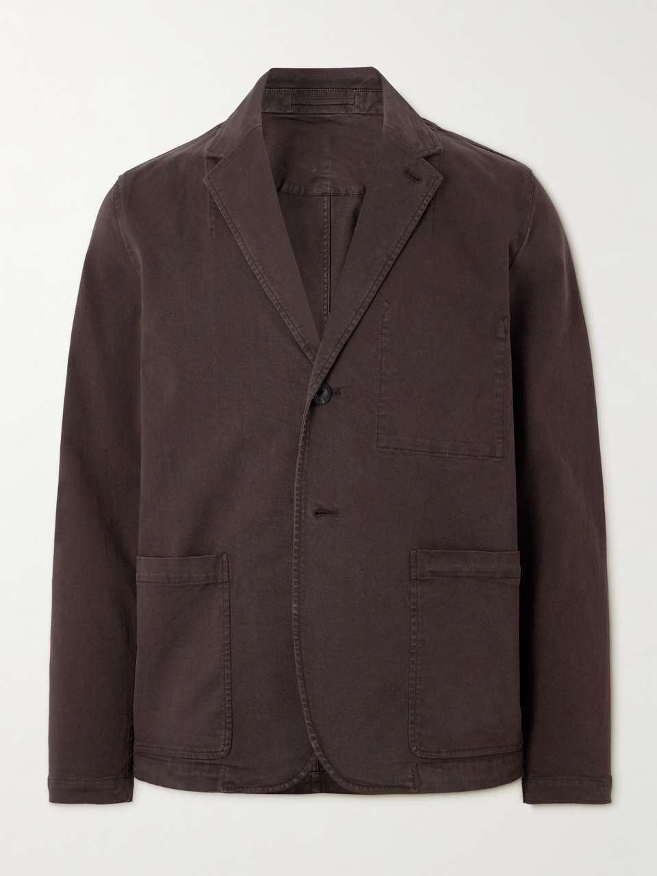 MR P. Garment-Dyed Cotton-Blend Twill Blazer for Men | MR PORTER