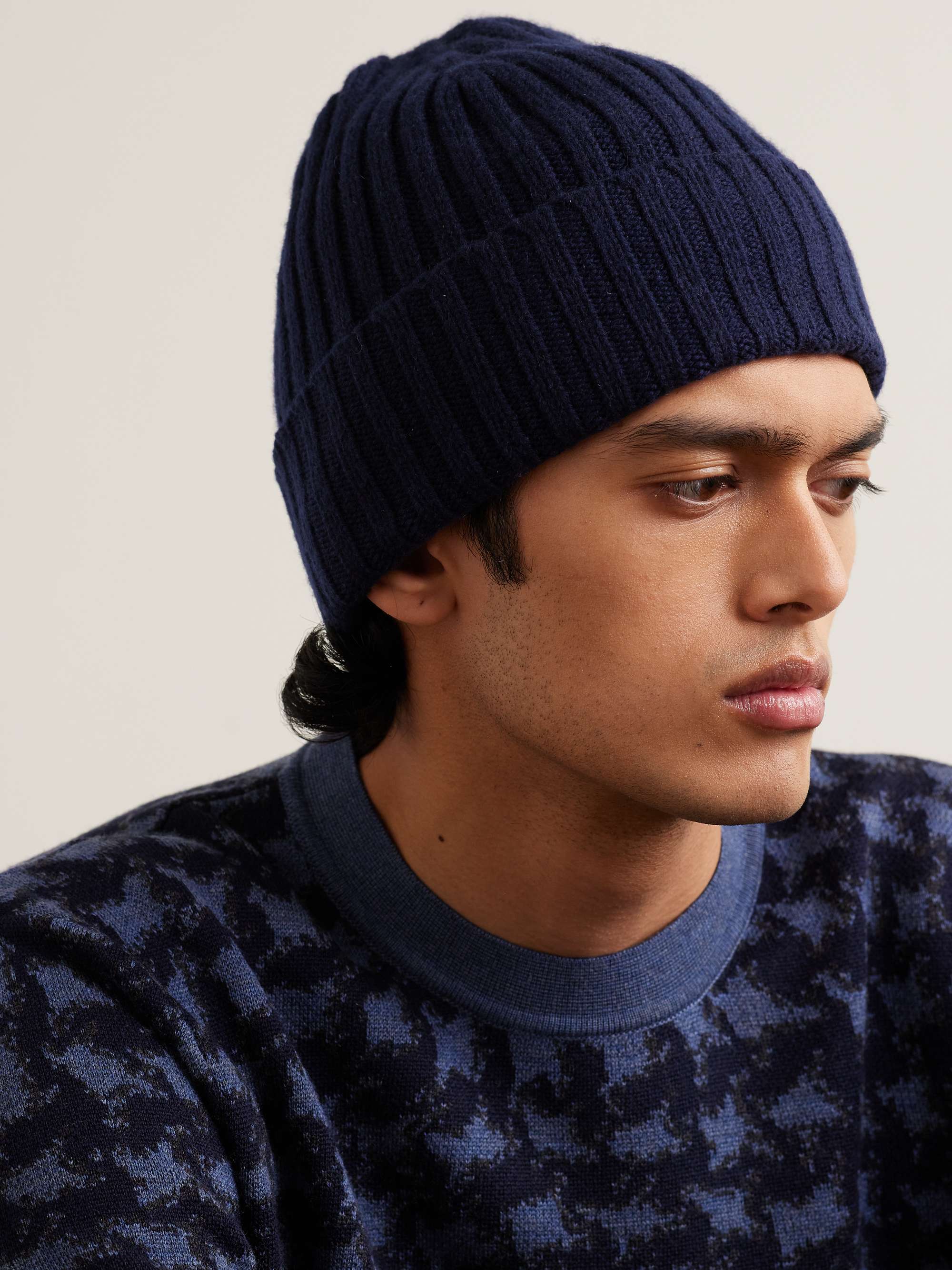 MR P. Cairn Ribbed Cashmere Beanie for Men | MR PORTER