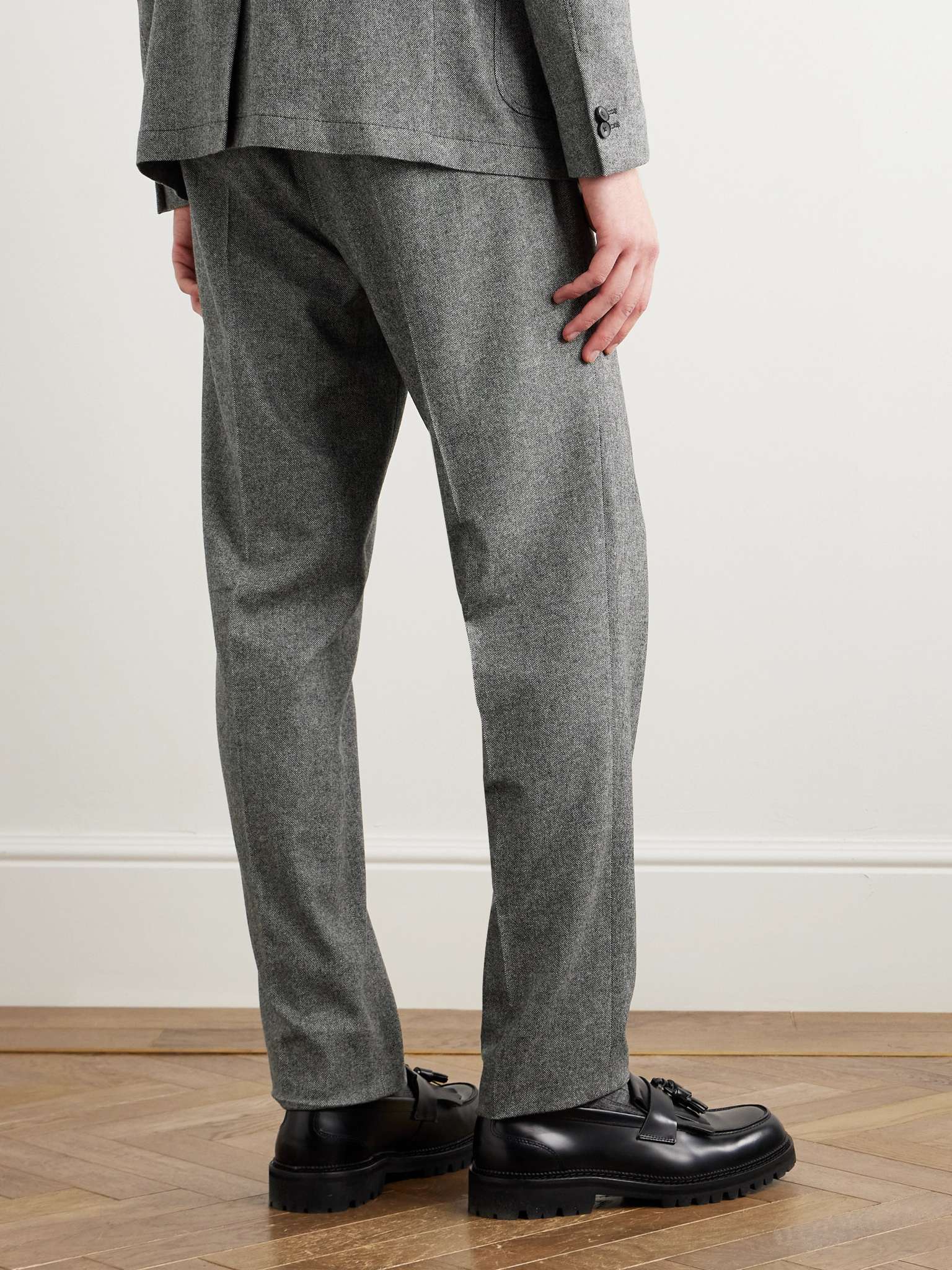 MR P. Phillip Tapered Pleated Wool-Blend Trousers for Men | MR PORTER