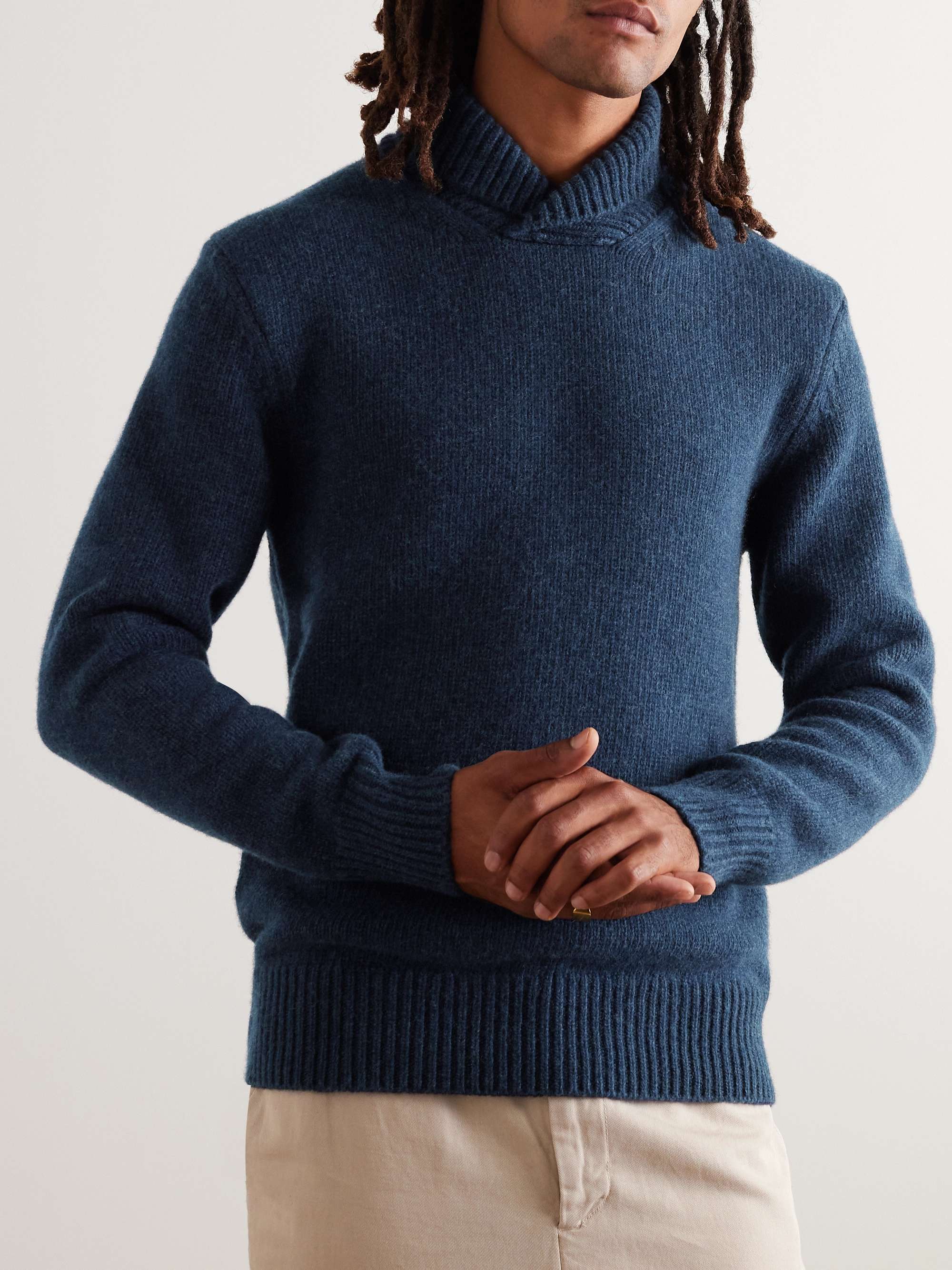 MR P. Slim-Fit Shawl-Collar Wool Sweater for Men | MR PORTER