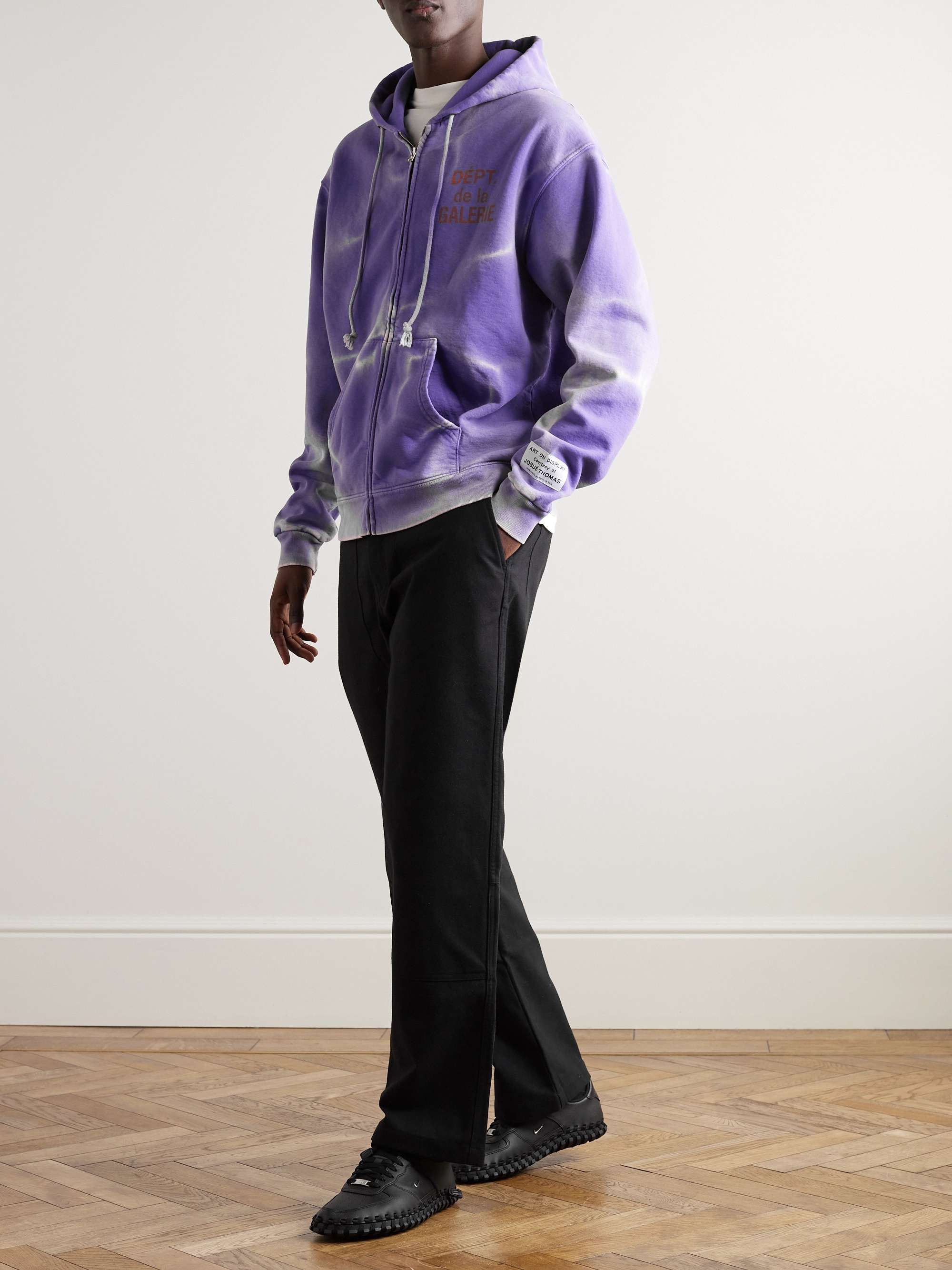 SATURDAYS NYC Morris Wide-Leg Brushed Cotton-Blend Twill Trousers for ...