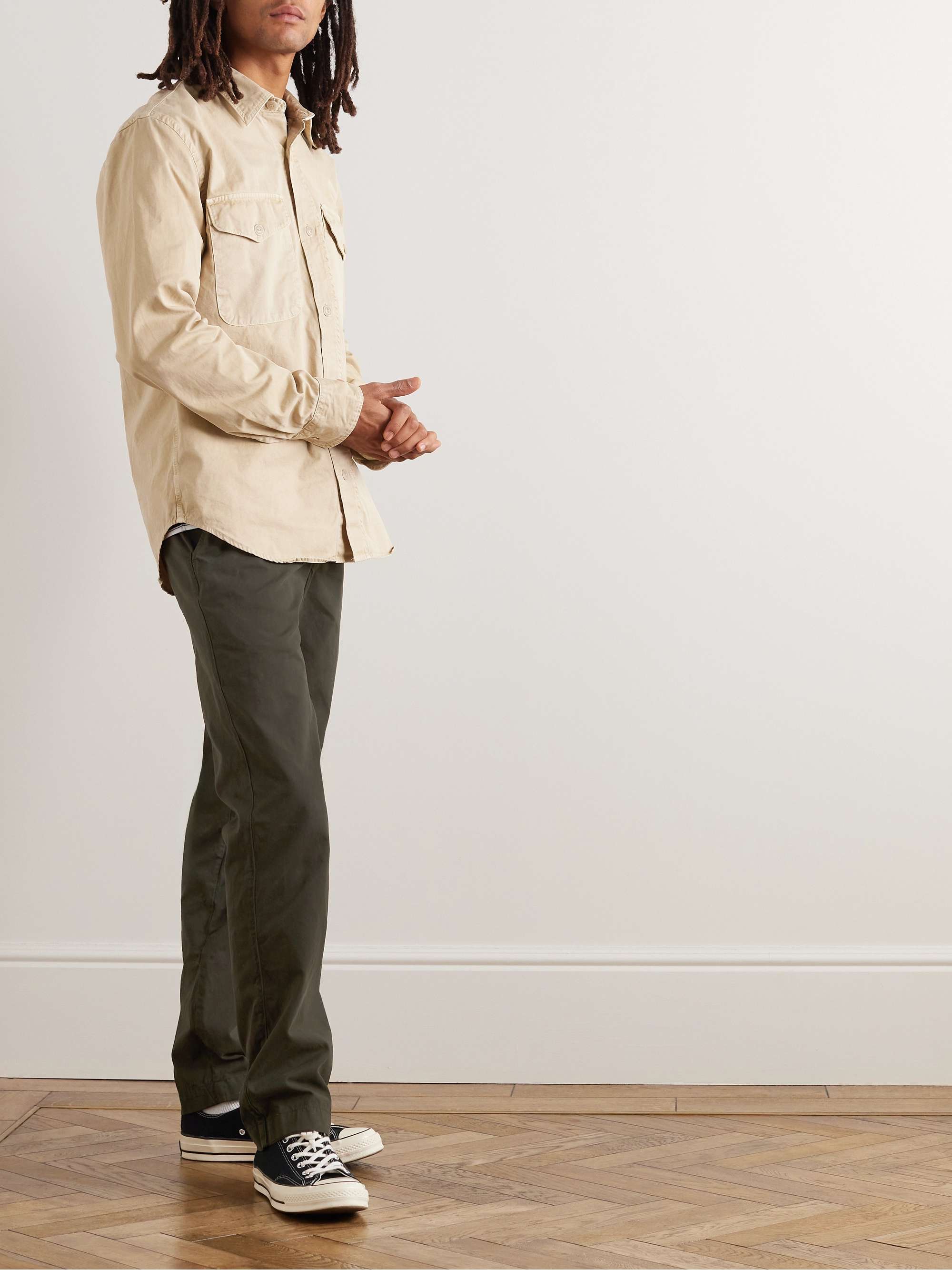 SAVE KHAKI UNITED Garment-Dyed Cotton-Twill Overshirt for Men | MR PORTER