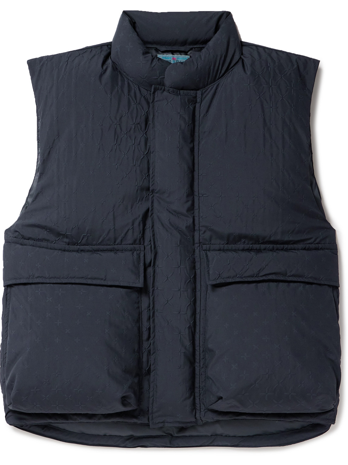 Blue Blue Japan Padded Shell Down Gilet In Blue | ModeSens