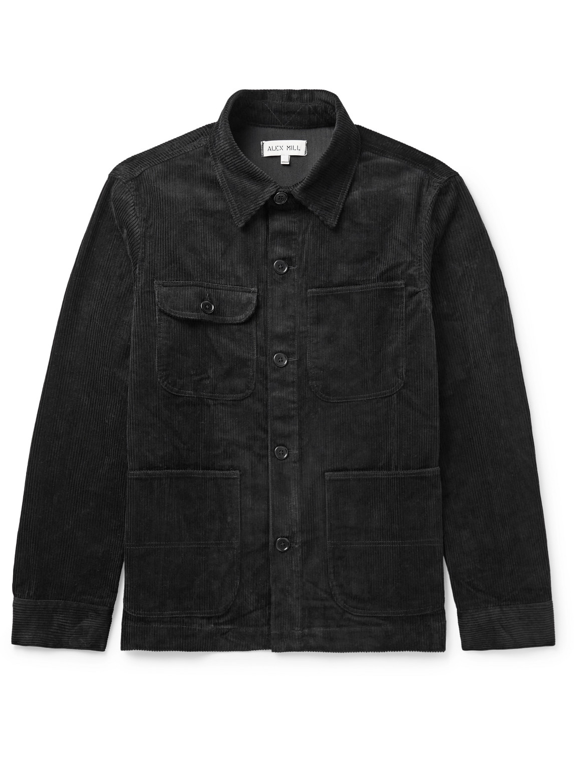 Alex Mill Cotton-corduroy Chore Jacket In Black | ModeSens