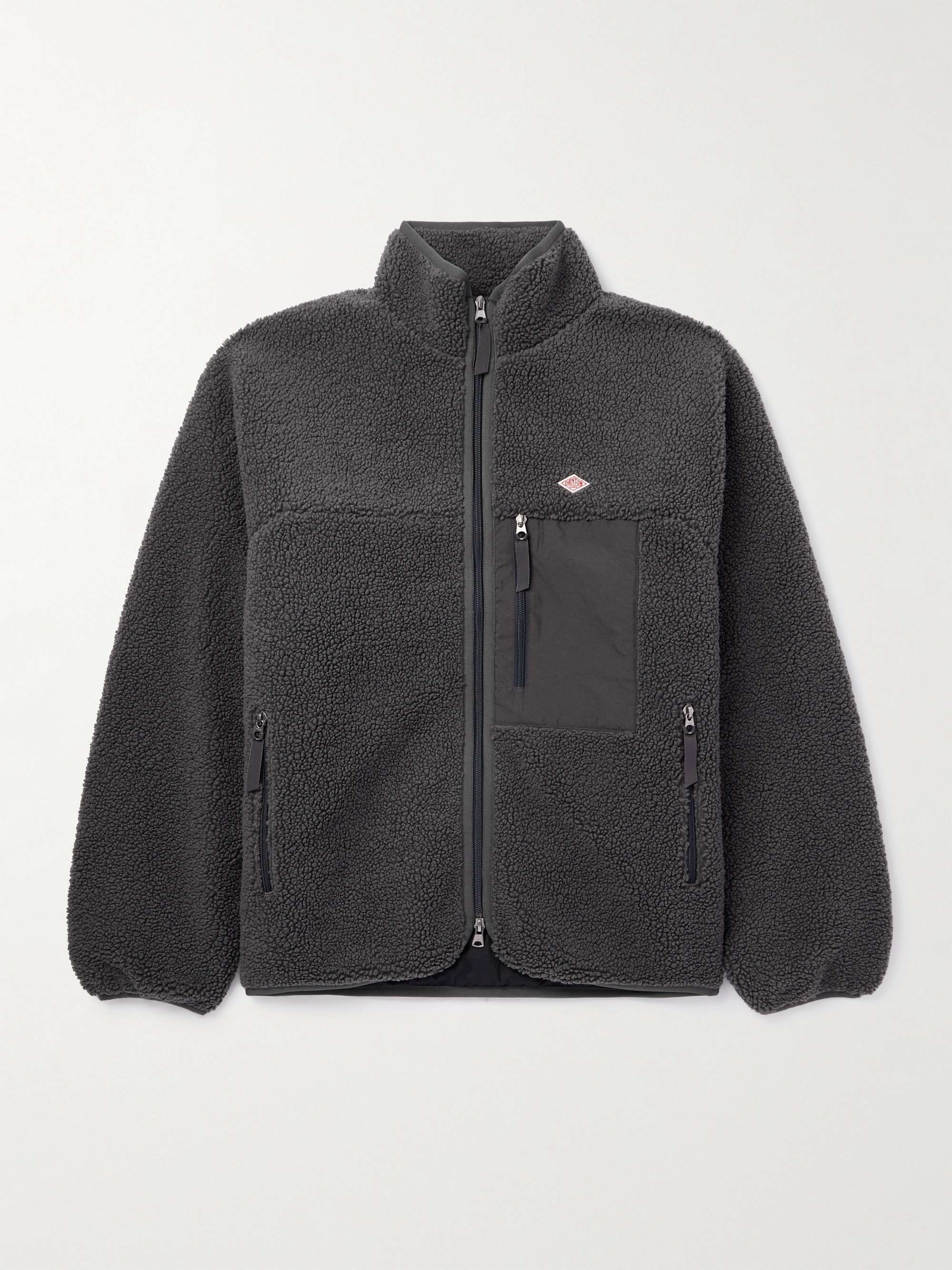 DANTON Logo-Appliquéd Shell-Trimmed Fleece Jacket for Men | MR PORTER