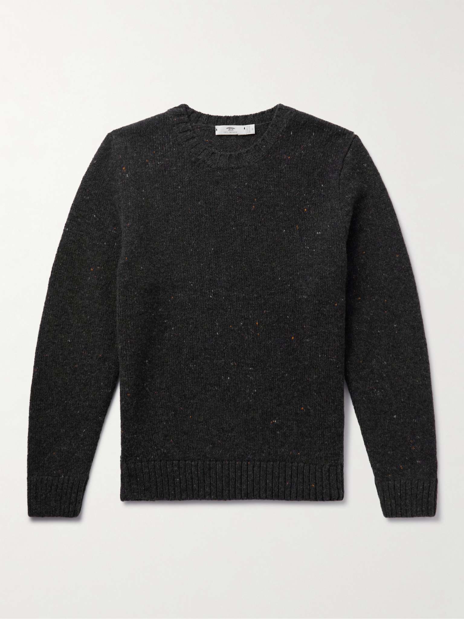 INIS MEÁIN Donegal Merino Wool and Cashmere-Blend Sweater for Men | MR ...