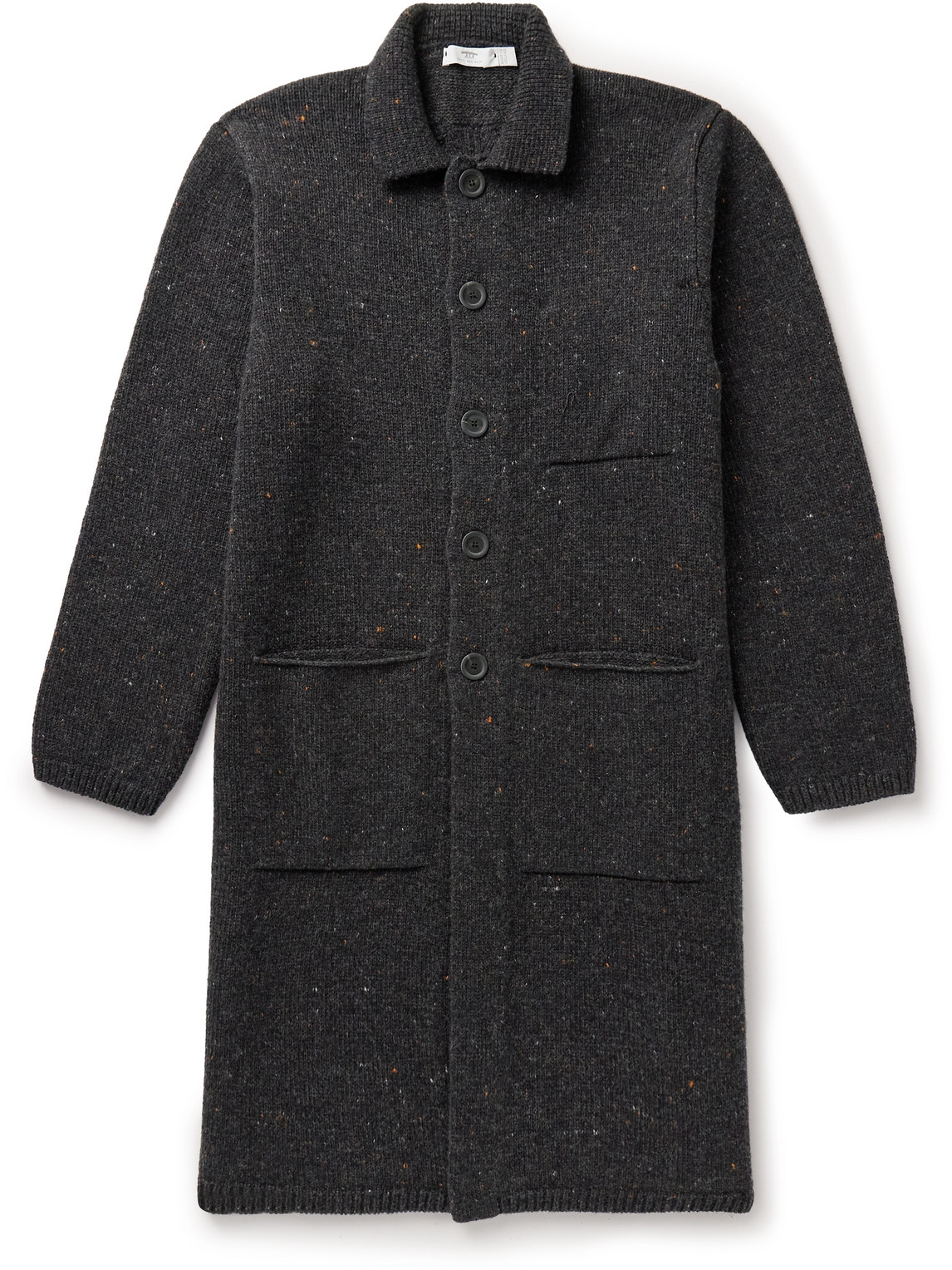 Inis Meain Raftery Donegal Merino Wool And Cashmere-blend Cardigan In ...