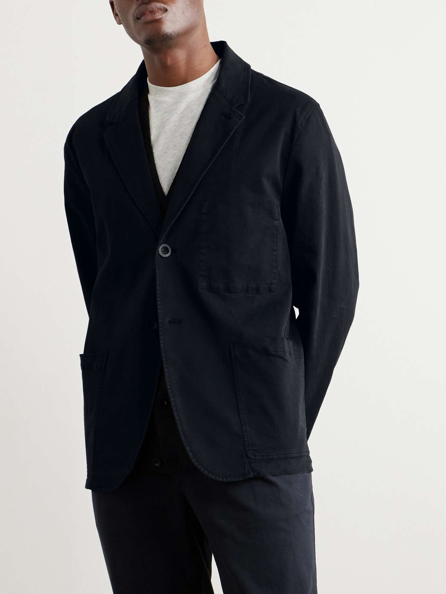 MR P. Garment-Dyed Cotton-Blend Twill Blazer for Men | MR PORTER