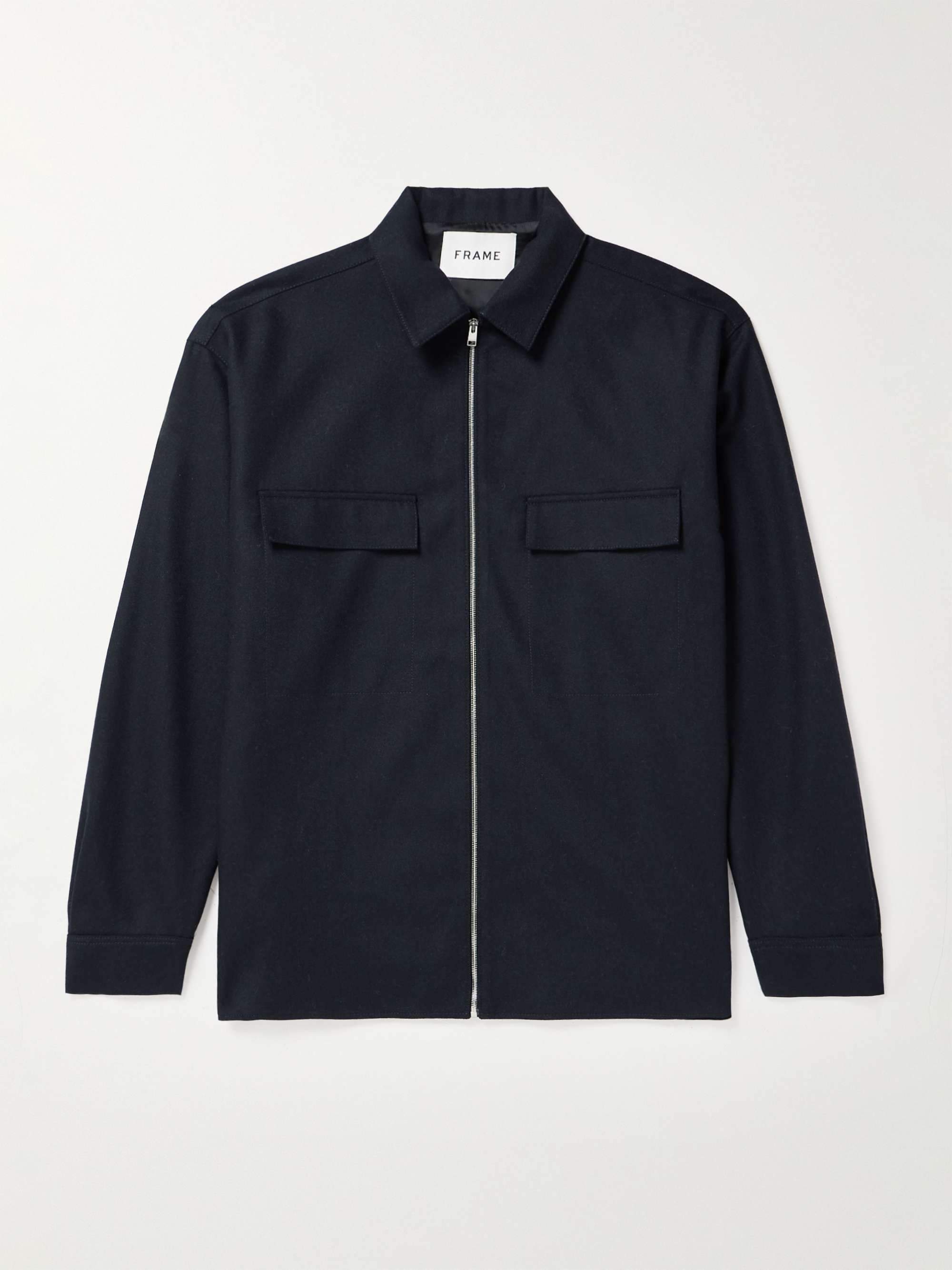 FRAME Wool-Blend Flannel Chore Jacket for Men | MR PORTER