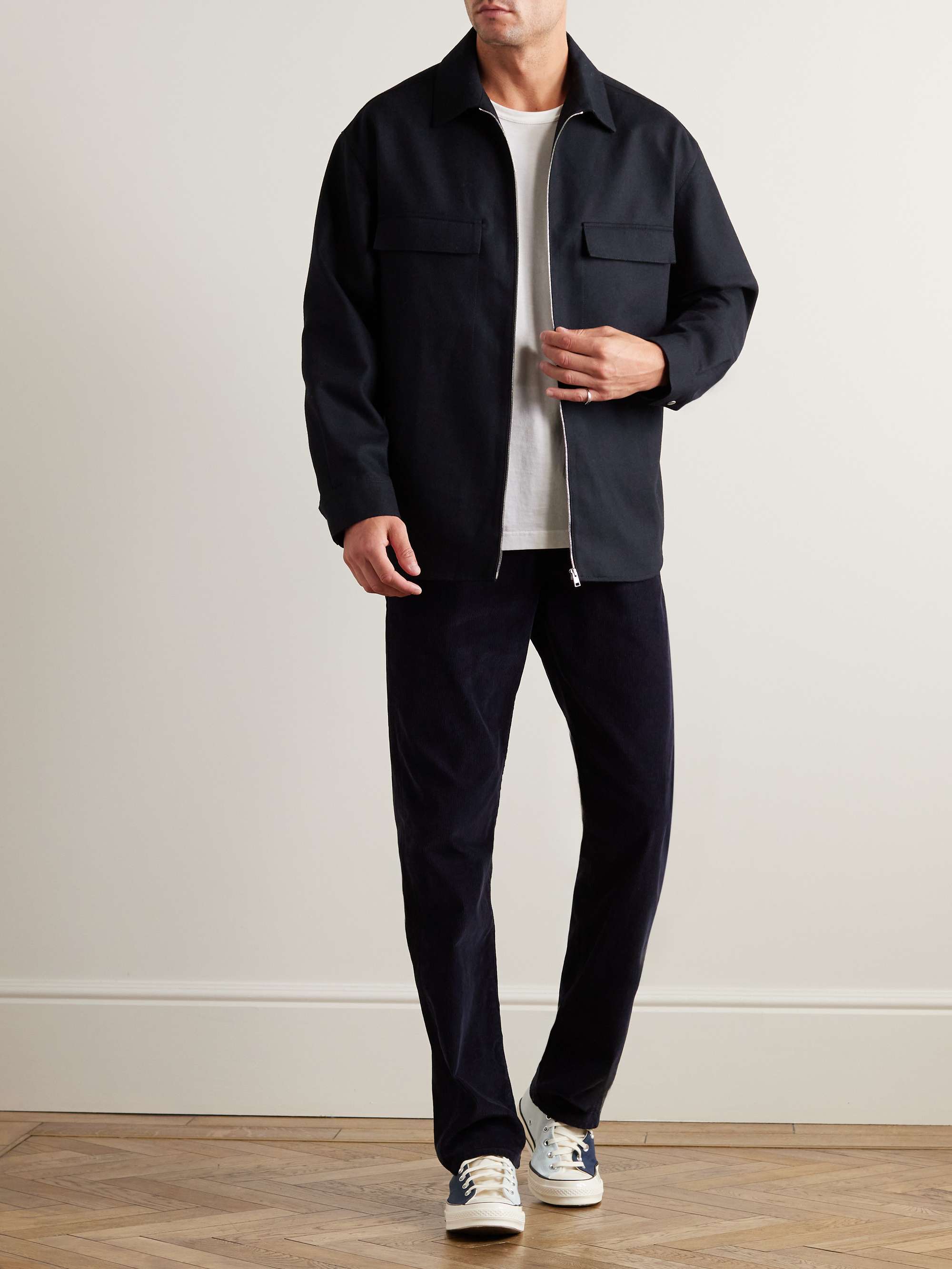 FRAME Wool-Blend Flannel Chore Jacket for Men | MR PORTER