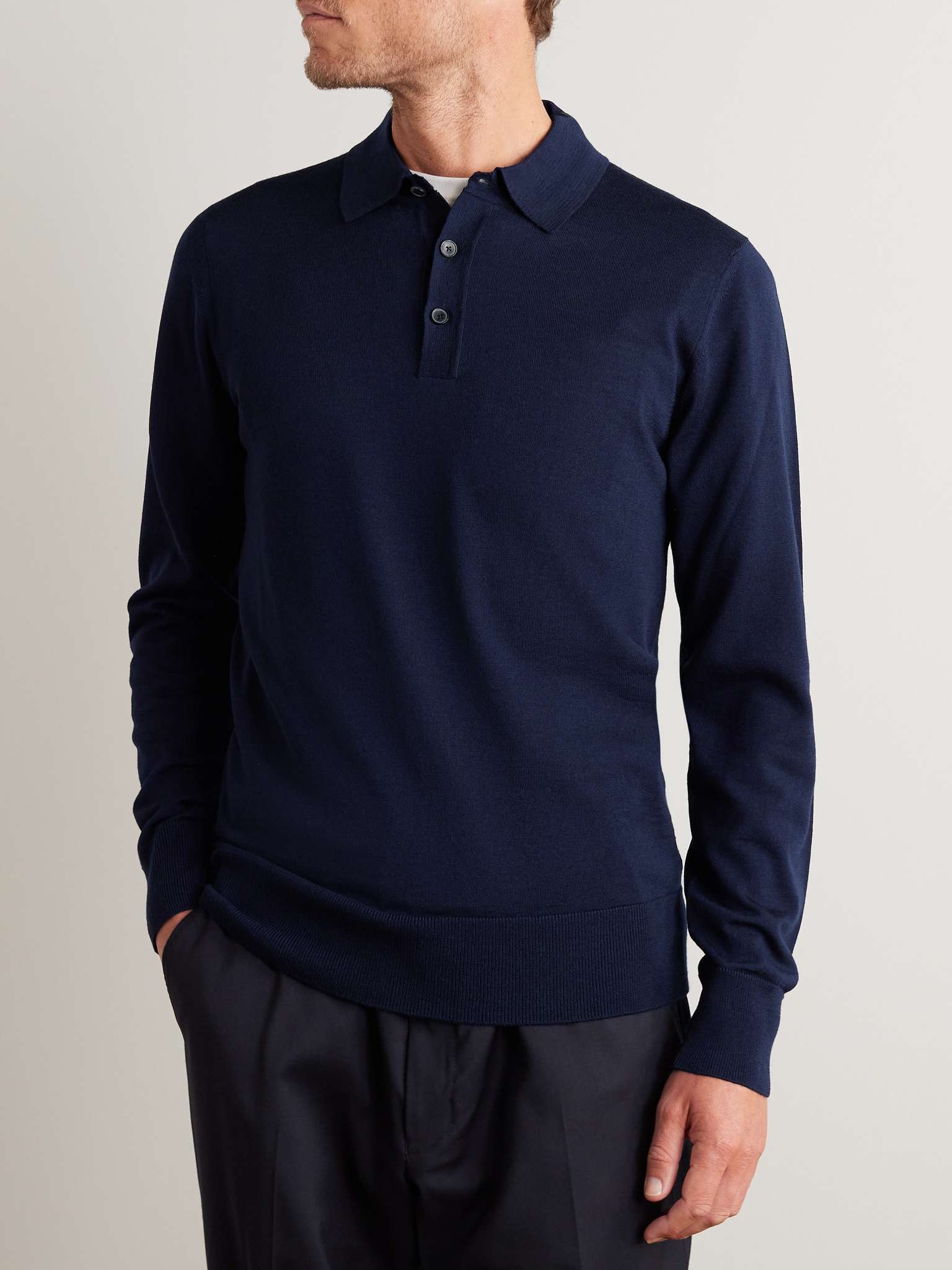 MR P. Merino Wool Polo Shirt for Men | MR PORTER