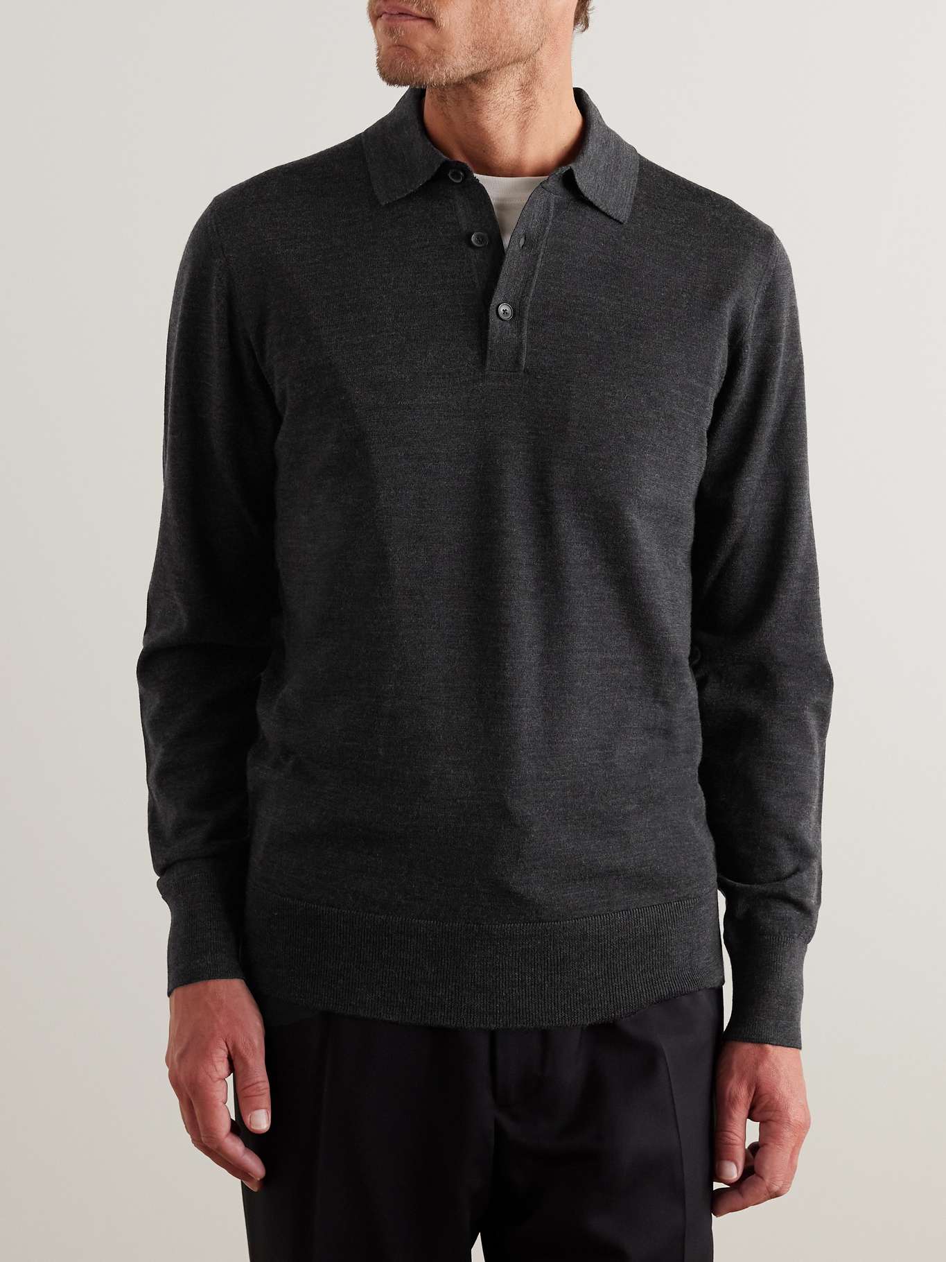 MR P. Merino Wool Polo Shirt for Men | MR PORTER