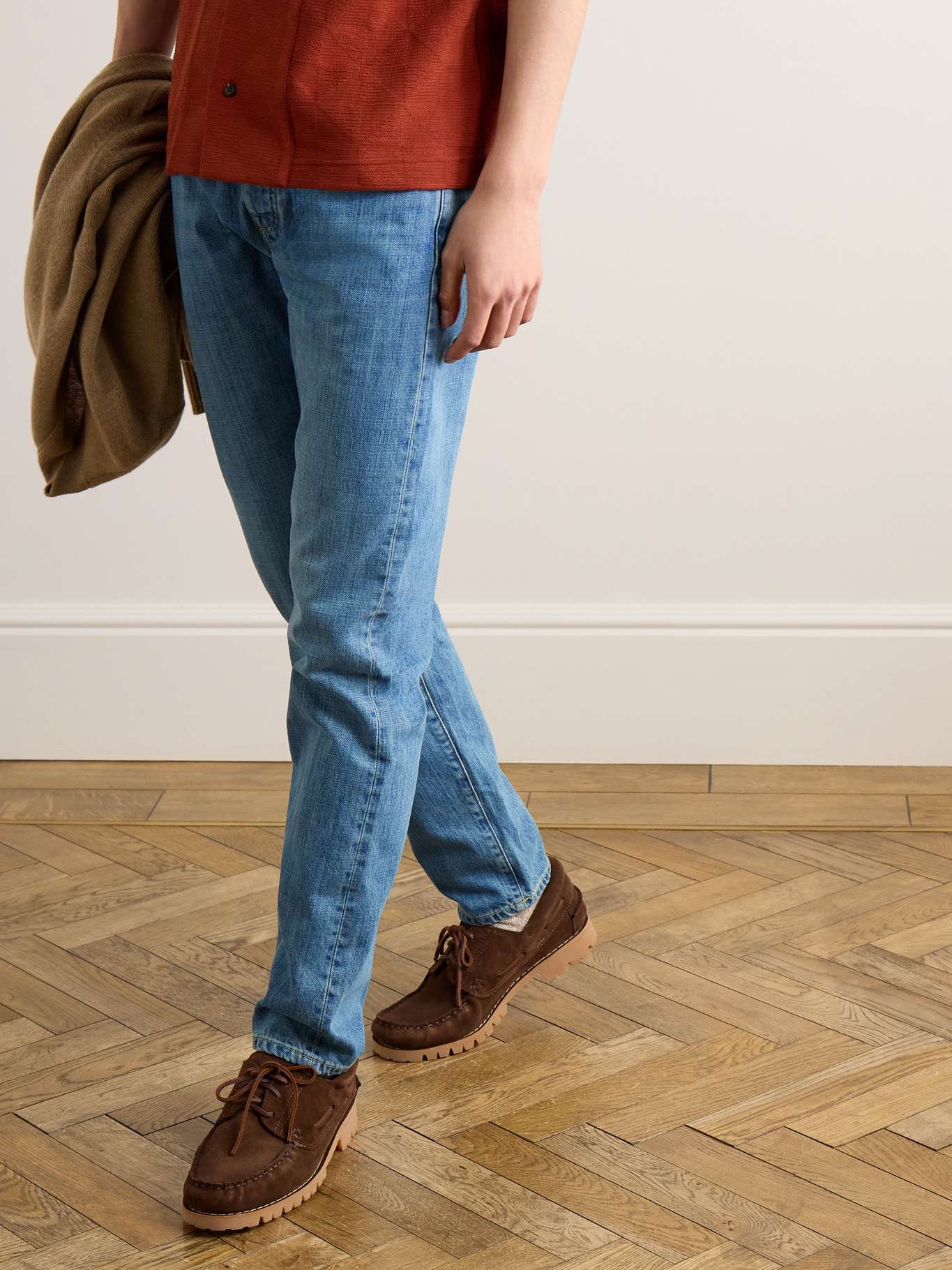 MR P. Slim-Fit Organic Selvedge Jeans for Men | MR PORTER