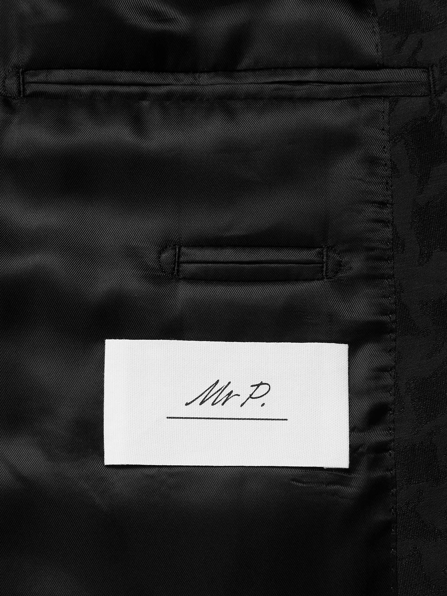 Black Houndstooth Jacquard Blazer | MR P. | MR PORTER