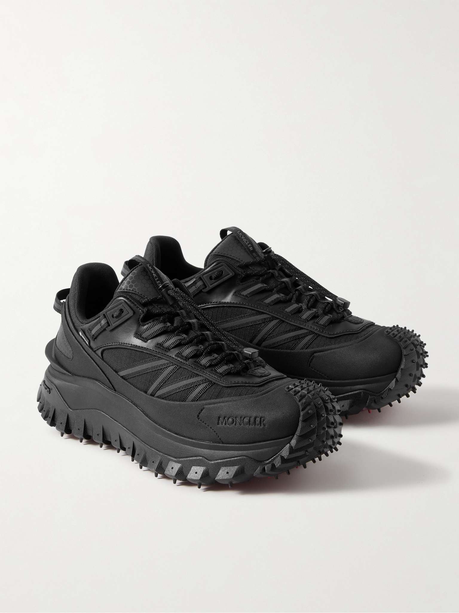 MONCLER Trailgrip GTX Leather-Trimmed Ripstop and Canvas Sneakers for ...