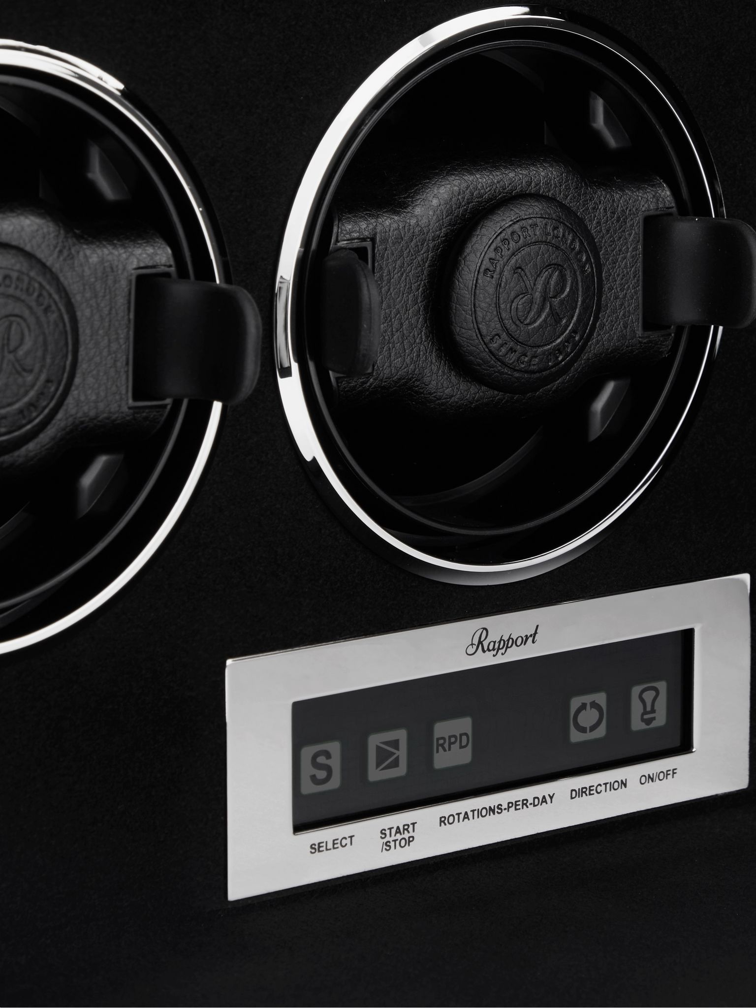 RAPPORT LONDON Savoy Full-Grain Leather-Wrapped Cedar Watch Winder Safe ...