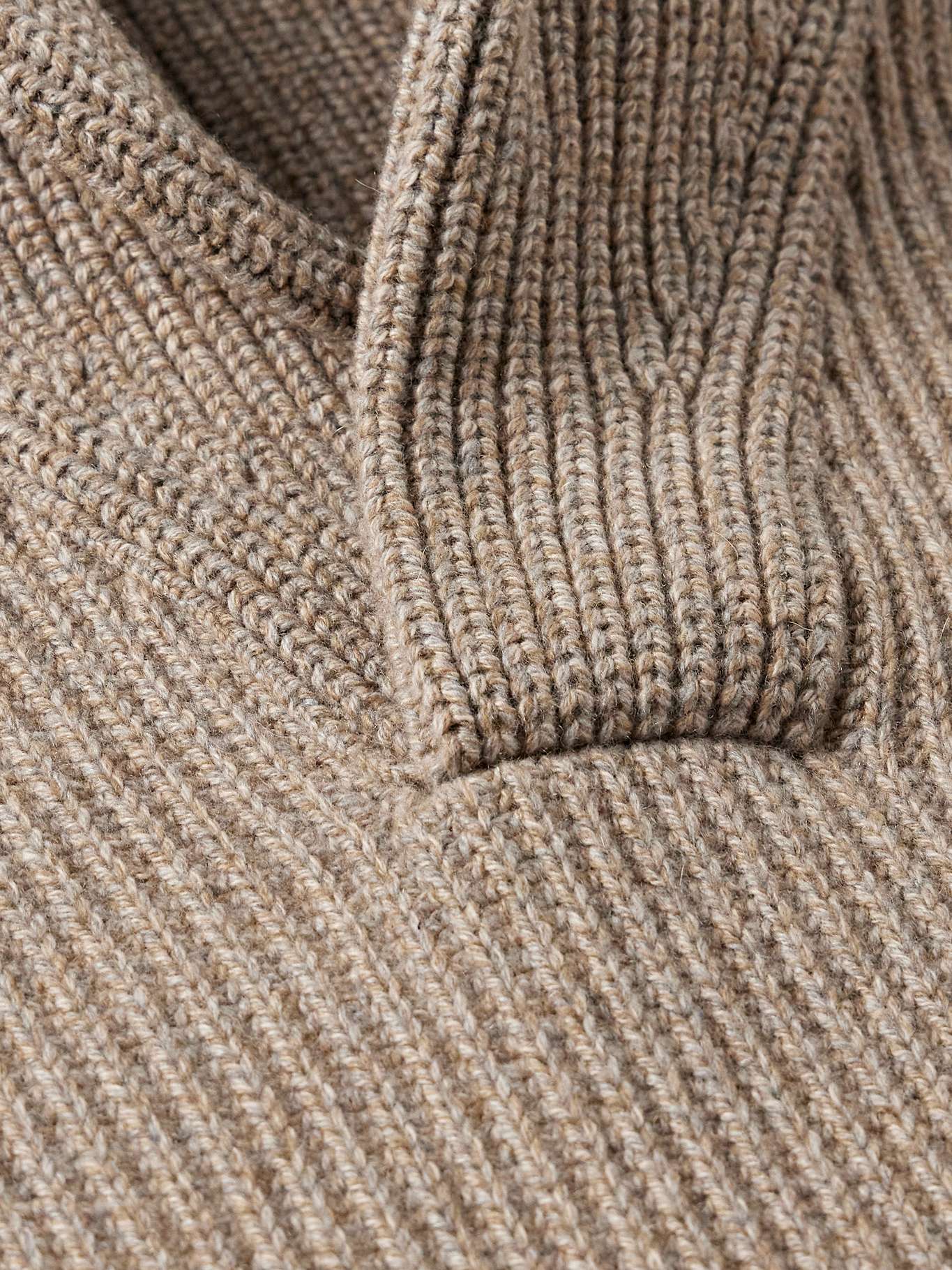 LORO PIANA Archer Shawl-Collar Ribbed Cashmere Sweater for Men | MR PORTER