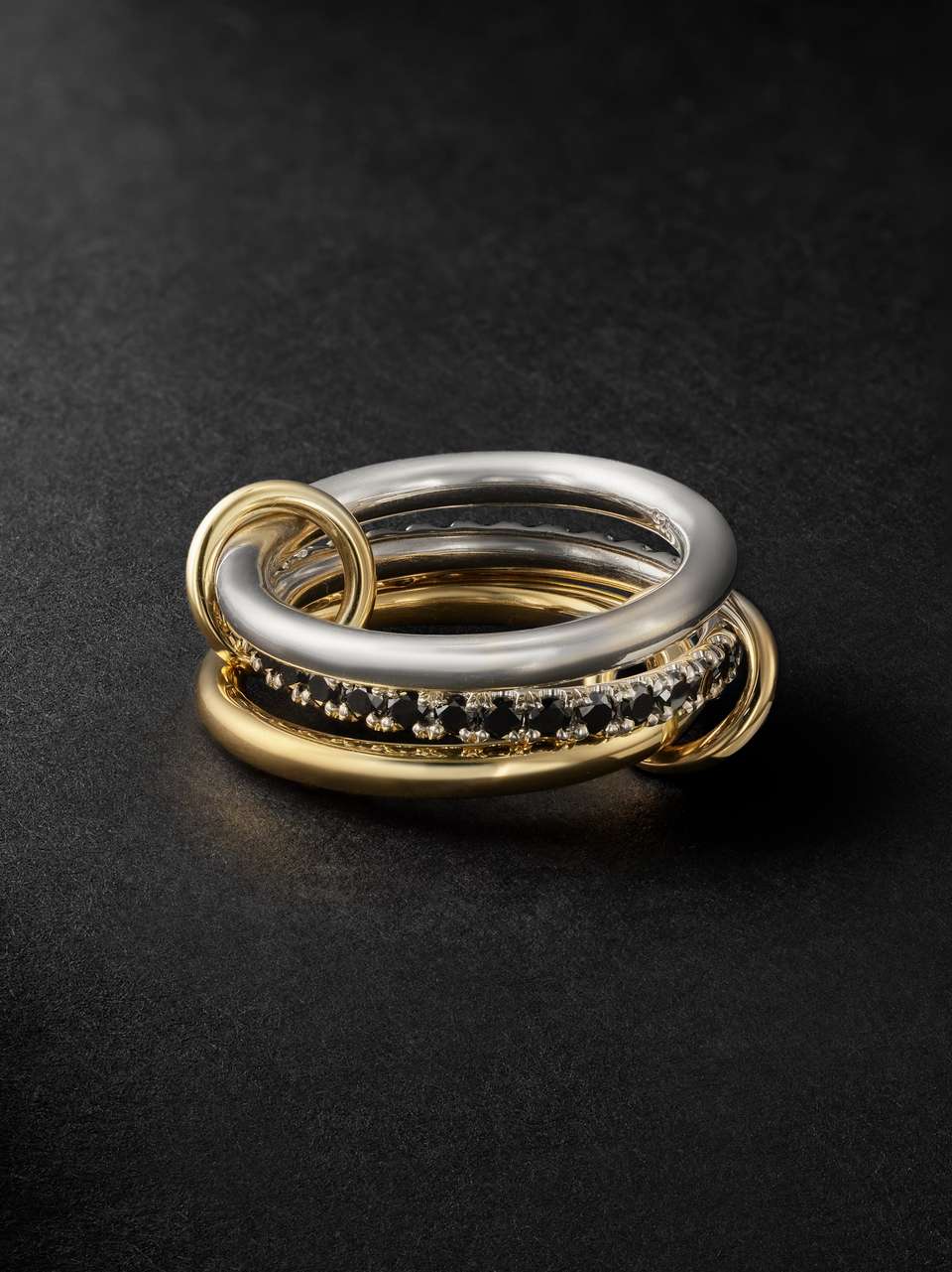 SPINELLI KILCOLLIN Gold, Silver and Diamond Ring for Men | MR PORTER