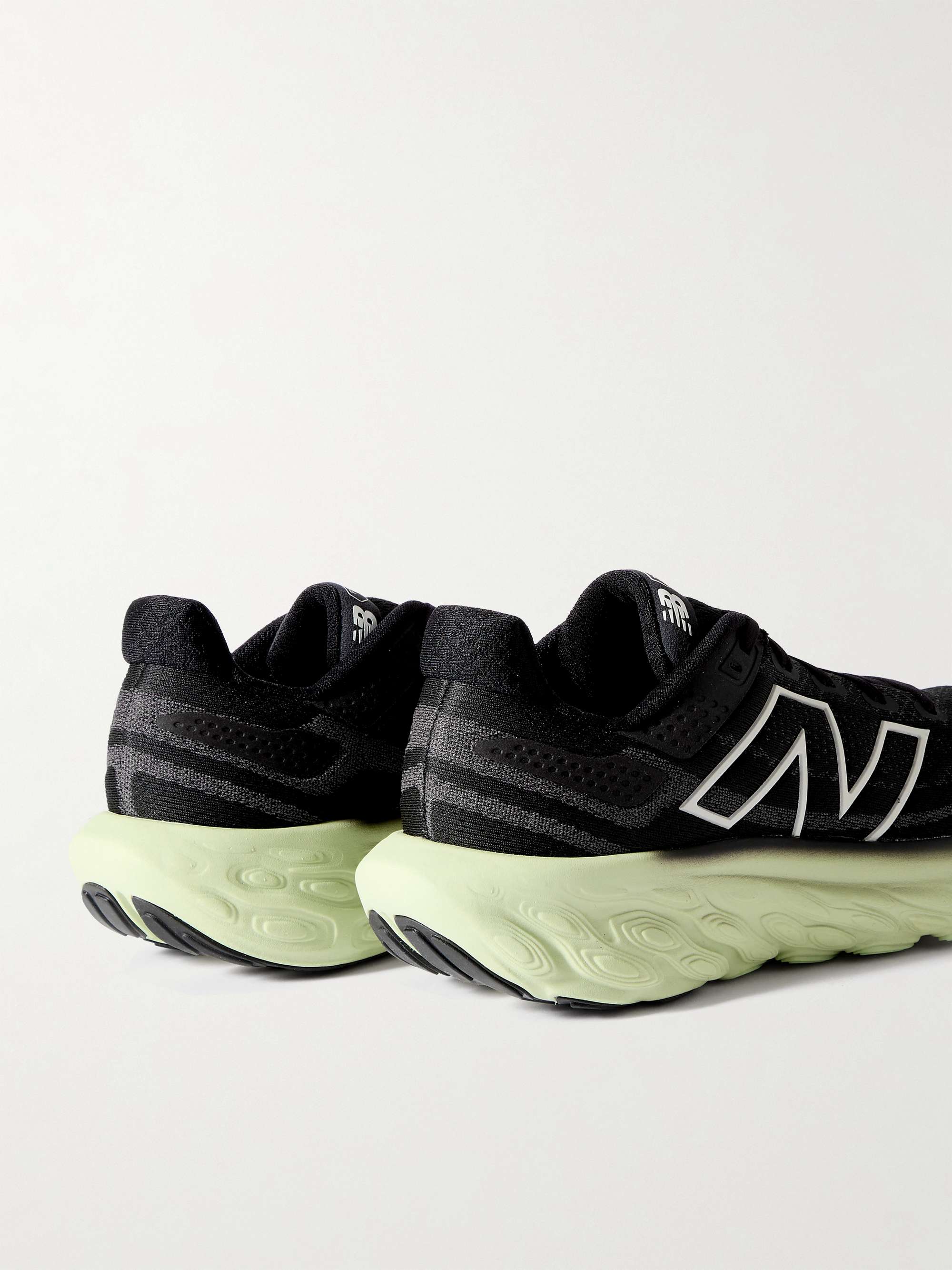 NEW BALANCE 1080 Leather-Trimmed Mesh Running Sneakers for Men | MR PORTER