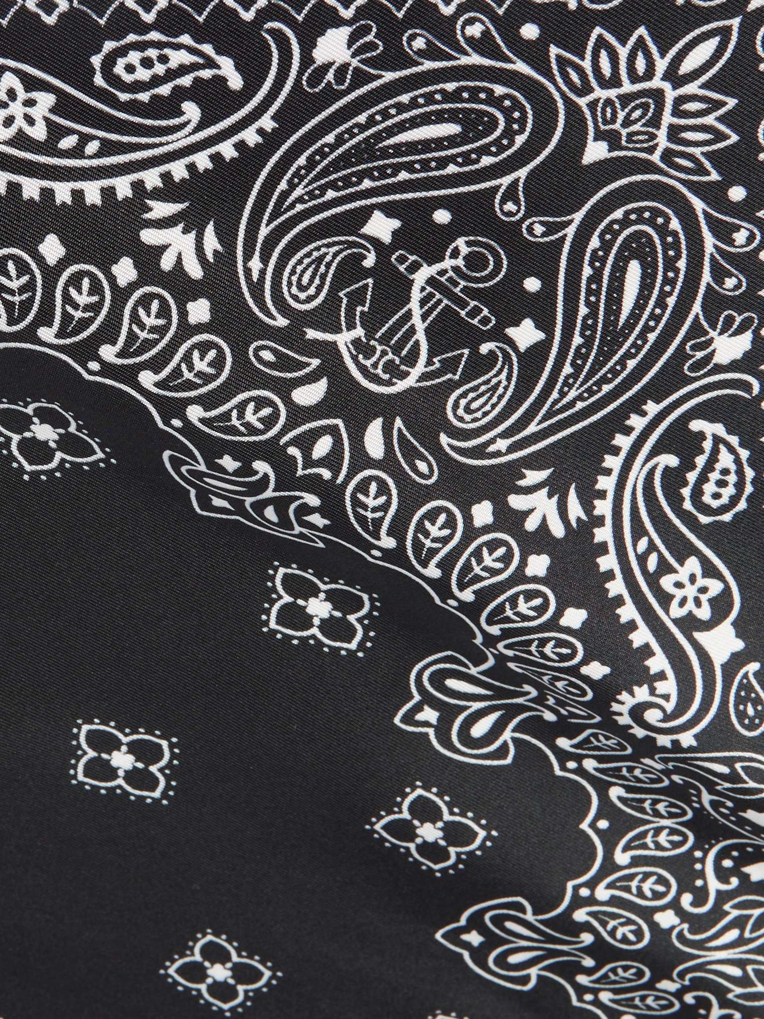 Black Paisley-Print Silk-Twill Bandana | CELINE HOMME | MR PORTER