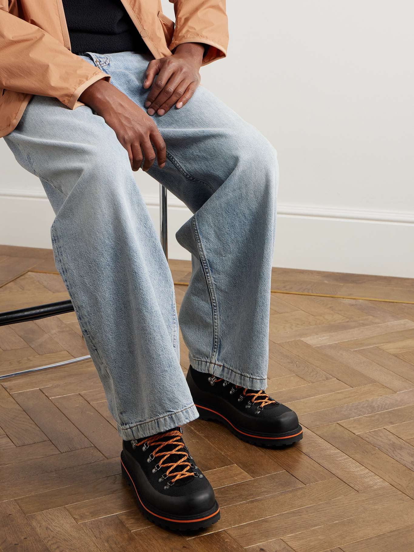 MR P. + Diemme Roccia Vet Sport Leather-Trimmed Mesh and Rubber Hiking ...