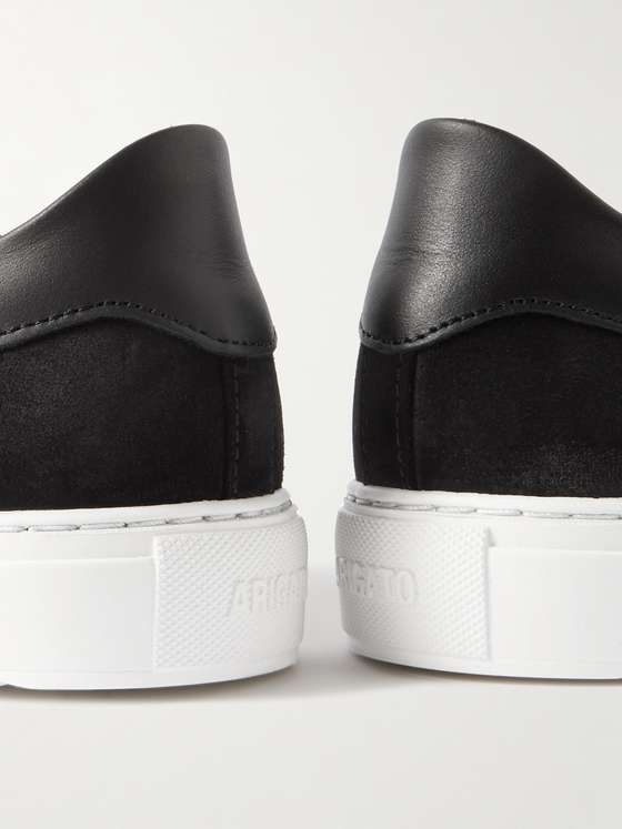 AXEL ARIGATO Clean 90 Leather-Trimmed Suede Sneakers for Men | MR PORTER